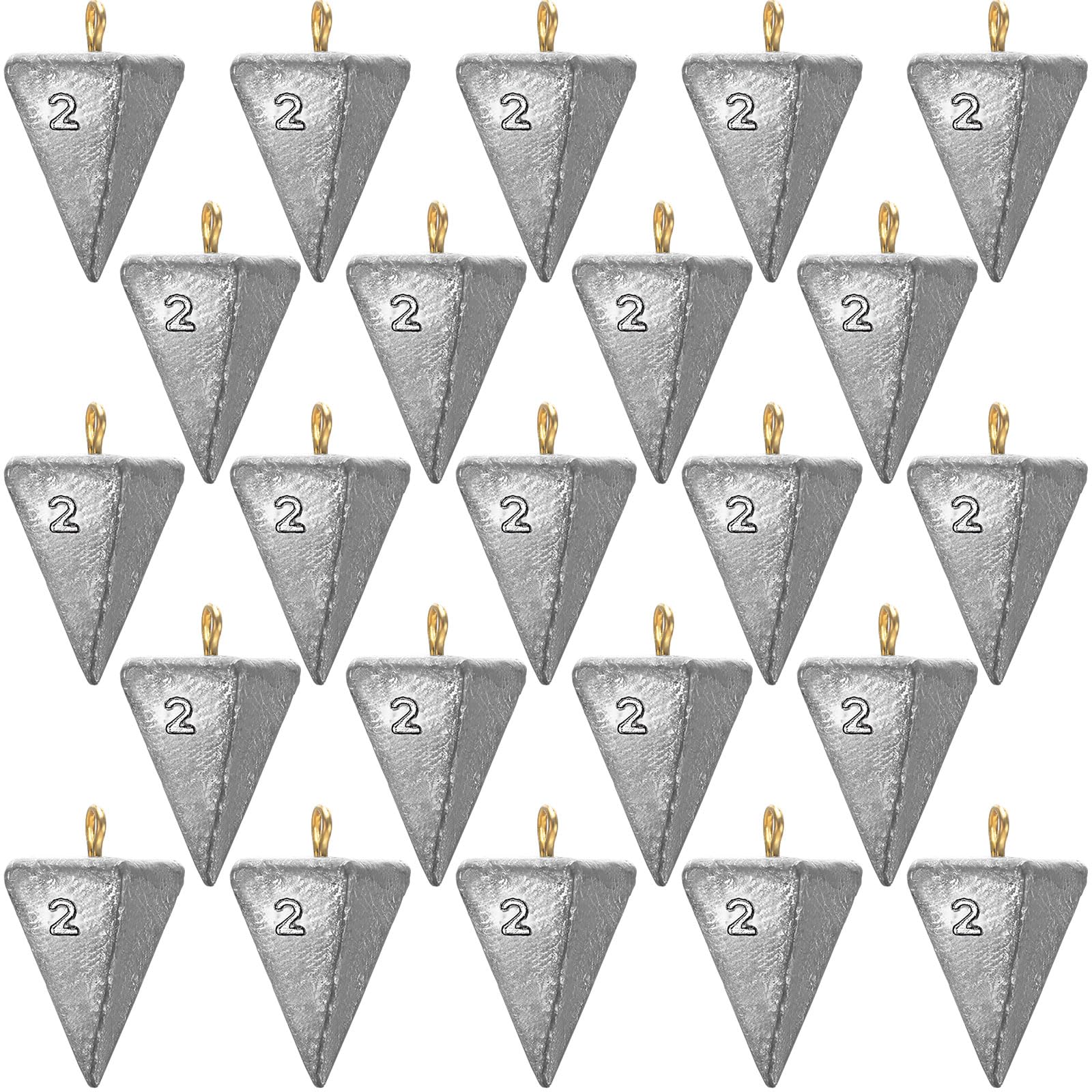 Snapklik.com : 36 Pcs 4 Oz Pyramid Fishing Weights Sinkers Saltwater ...