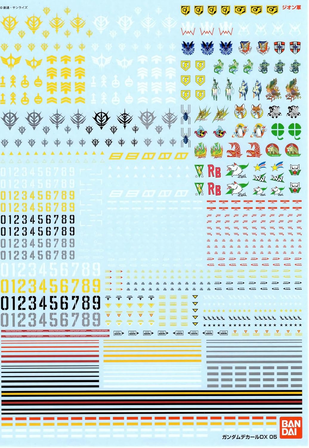 Amazon.com: Gundam decal DX 05 - One Year War / dione system] : Arts ...
