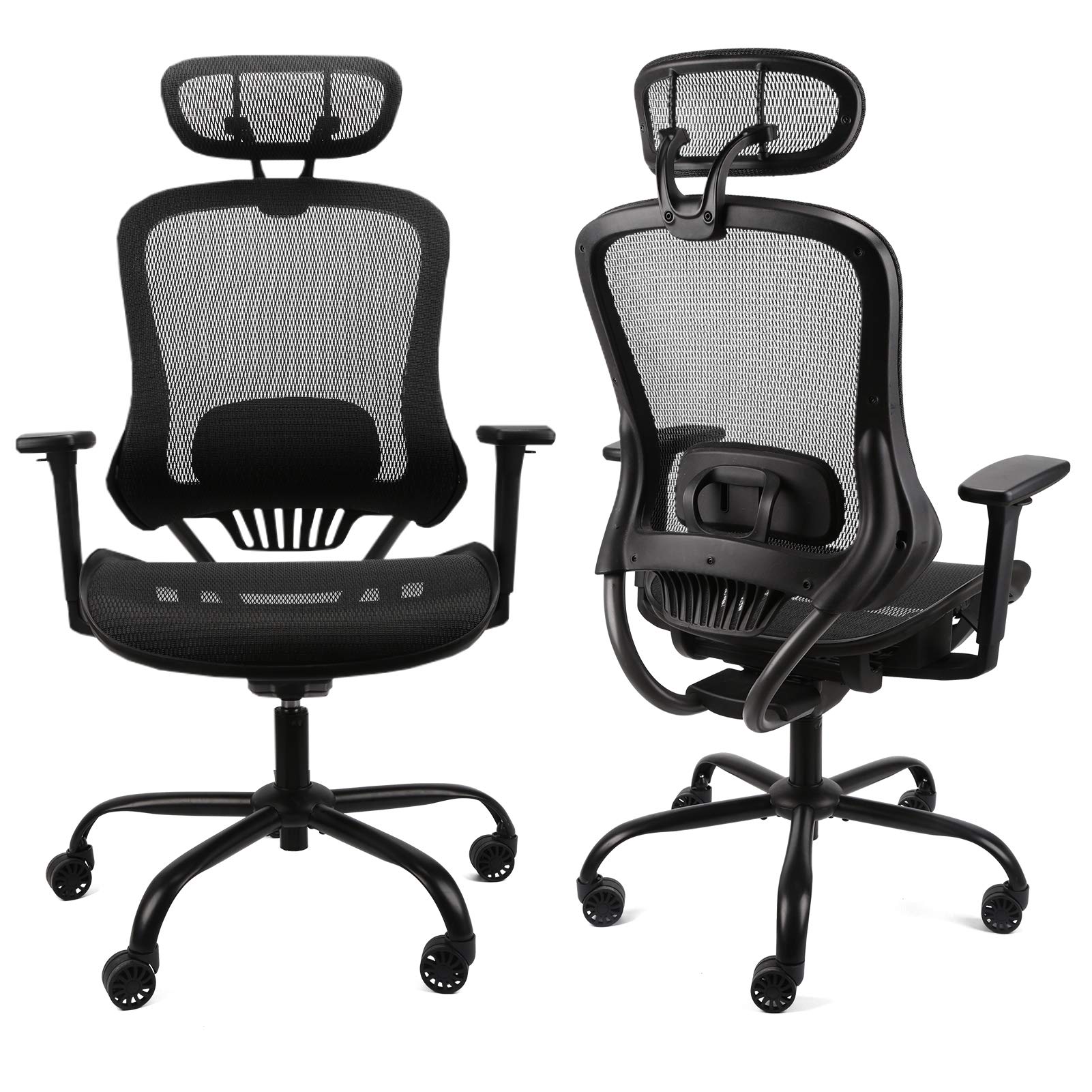 Dripex Ergonomic Office Chair With Footrest 140 Adjustable Desk Chair ...