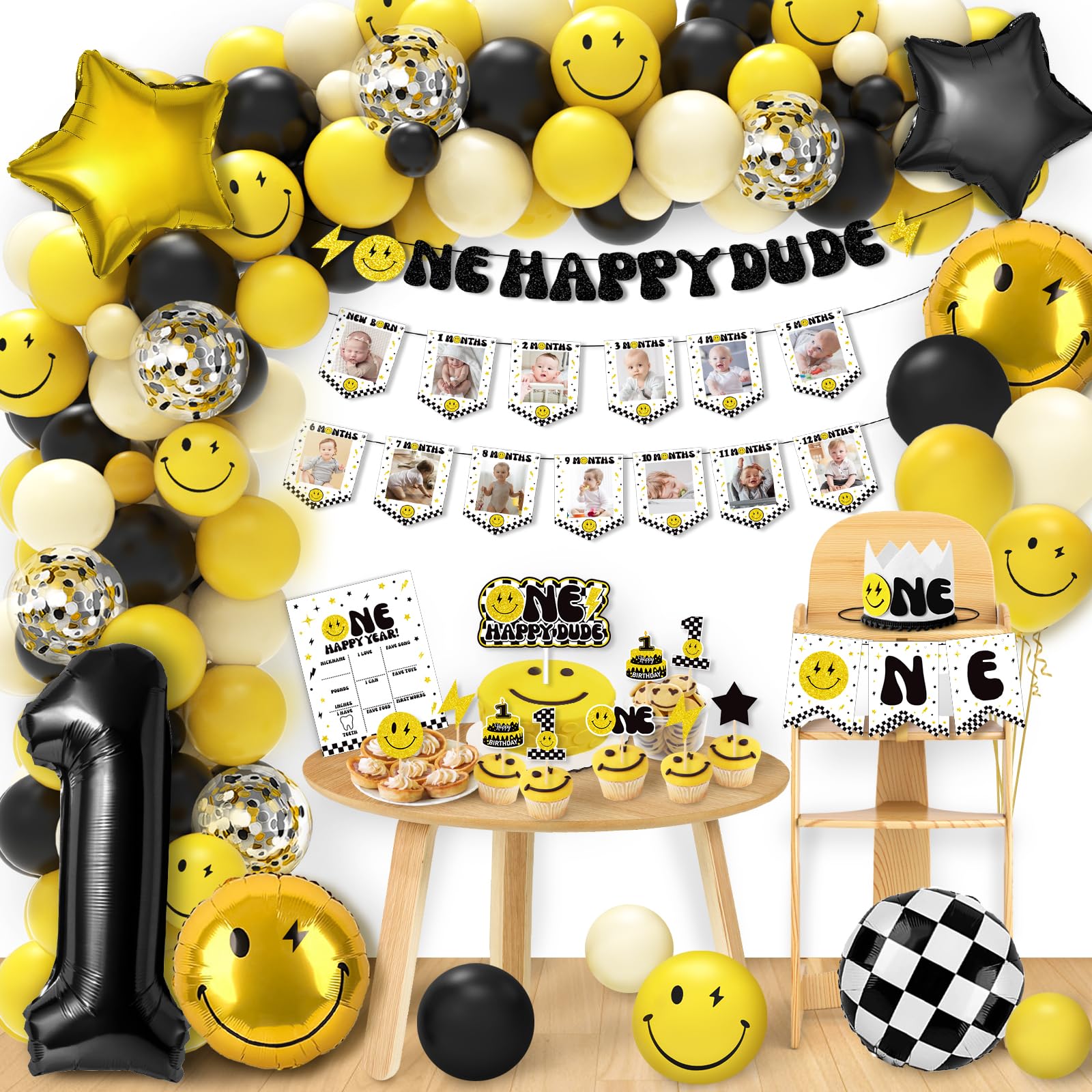 Emoji Faces Birthday Theme 🩷😊 SIX & SMILEY 😊🩷 This Preppy
