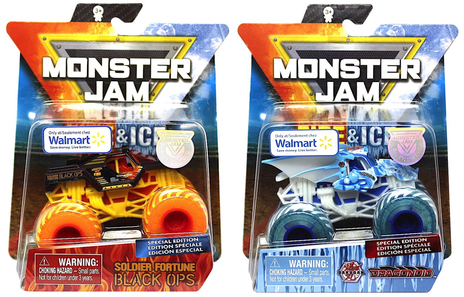 Monster Soldier Fire Spin Master Monster Jam Fire & Ice Soldier