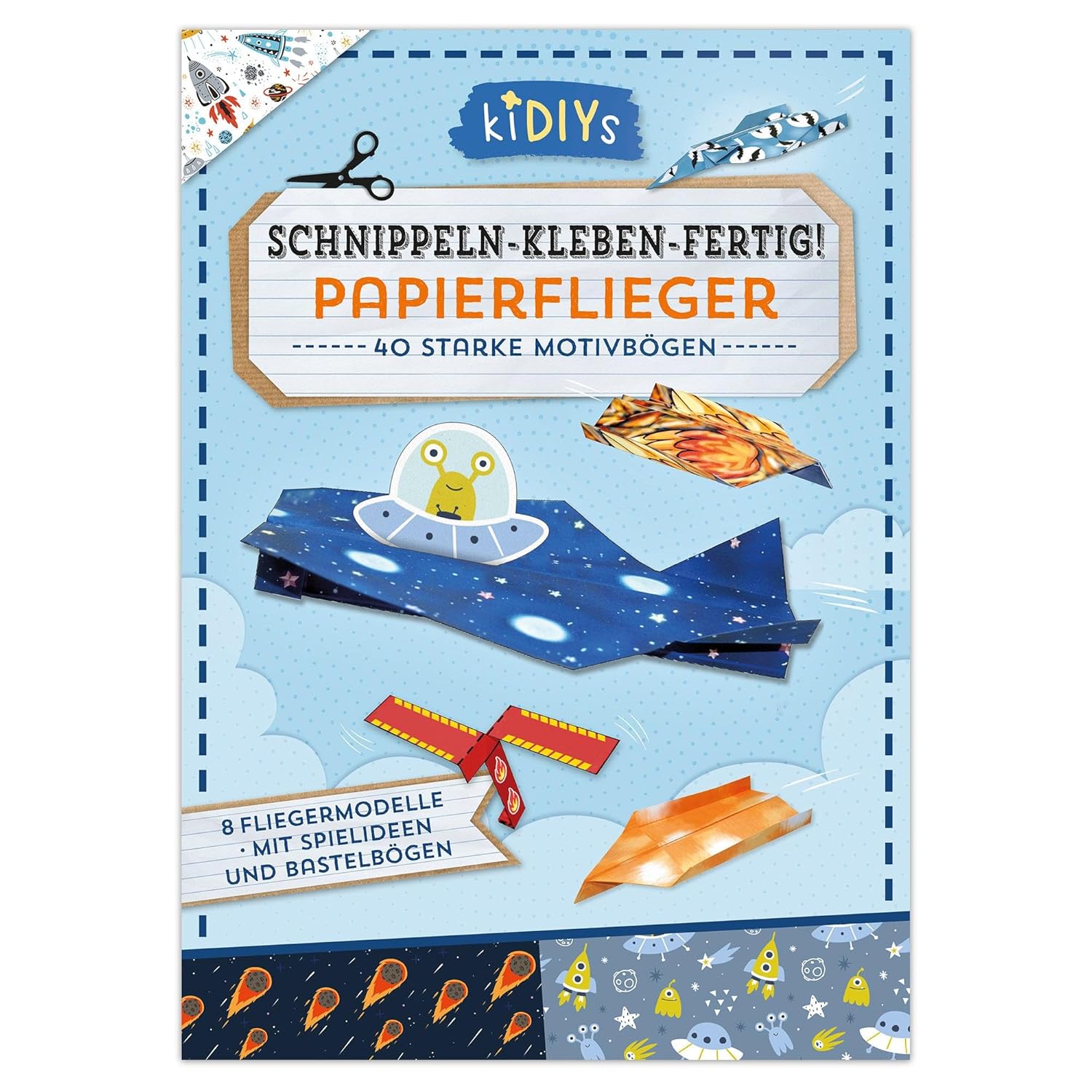 Schnippeln – Kleben – Fertig! Papierflieger: 26 Blatt Bastelkarton mit ...