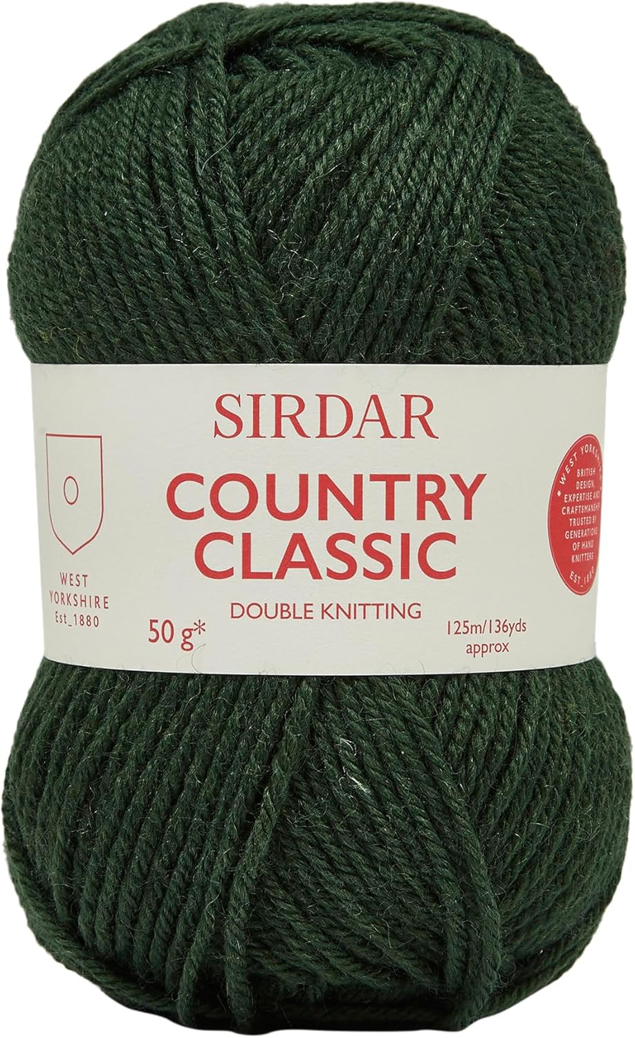 Sirdar Country Classic DK Double Knitting, Forest Green (867), 50g ...