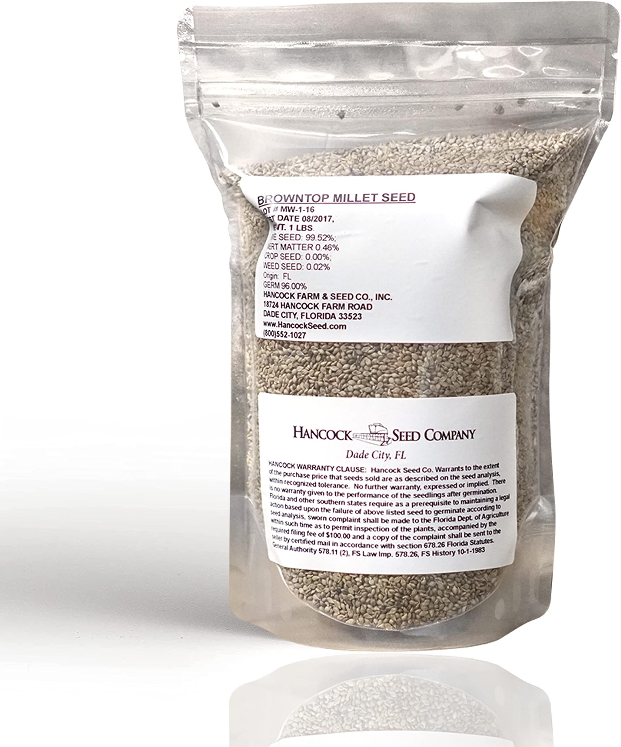 Amazon.com : Hancock Seed Co. WGF Sorghum Seeds, 50 lbs. : Patio, Lawn ...