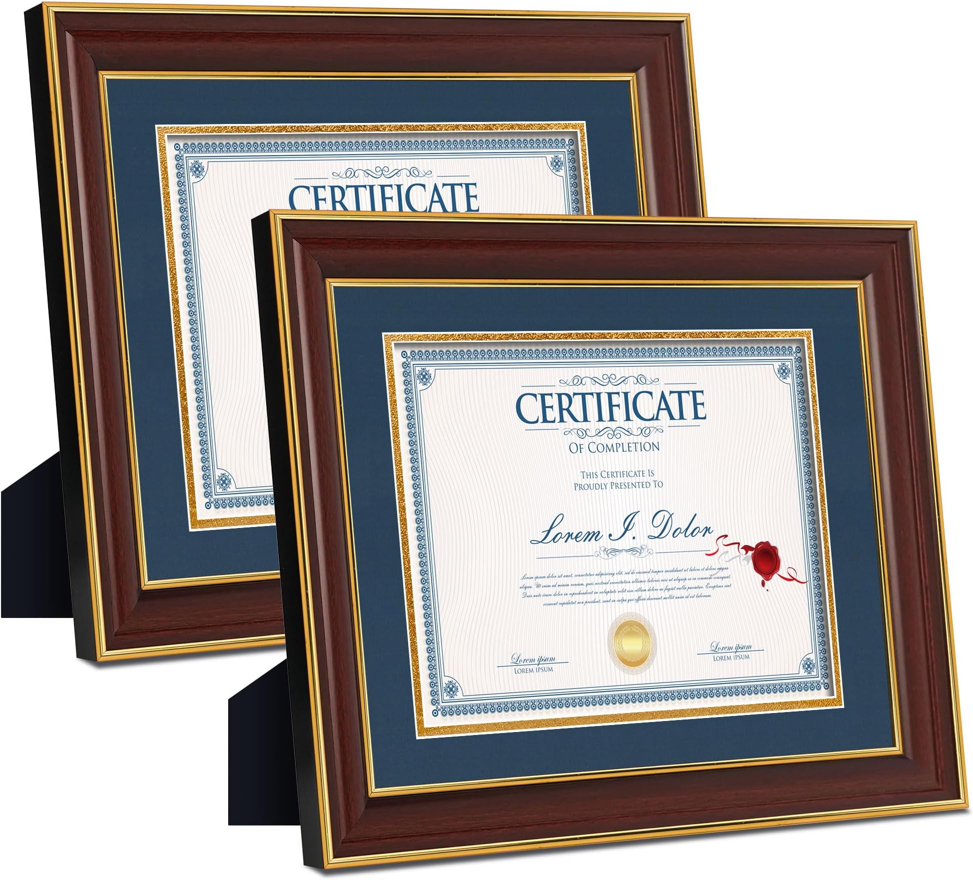 Amazon.com - Hiwhy 2 Pack Cherry Red Diploma Frame for 8.5x11 with Mat ...