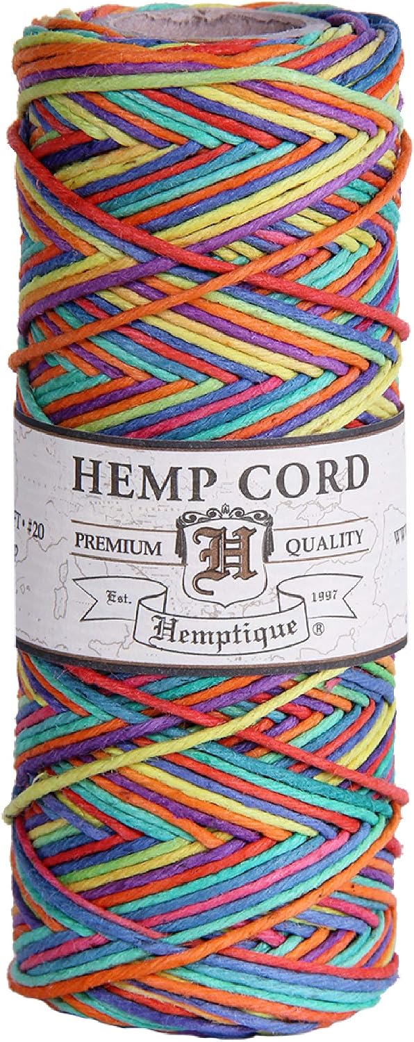 Amazon.com: Hemptique 100% Hemp Cord Spool - 62.5 Meter Hemp String ...