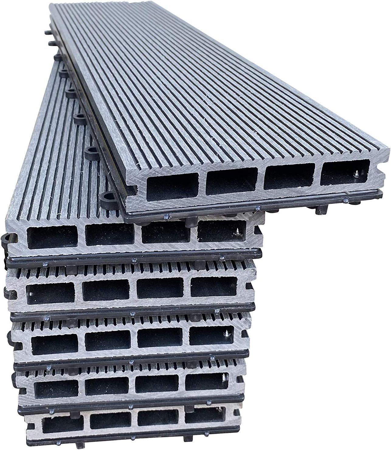 CLICK-DECK Composite PLUS Decking Boards | Patio, Balcony, Concrete ...