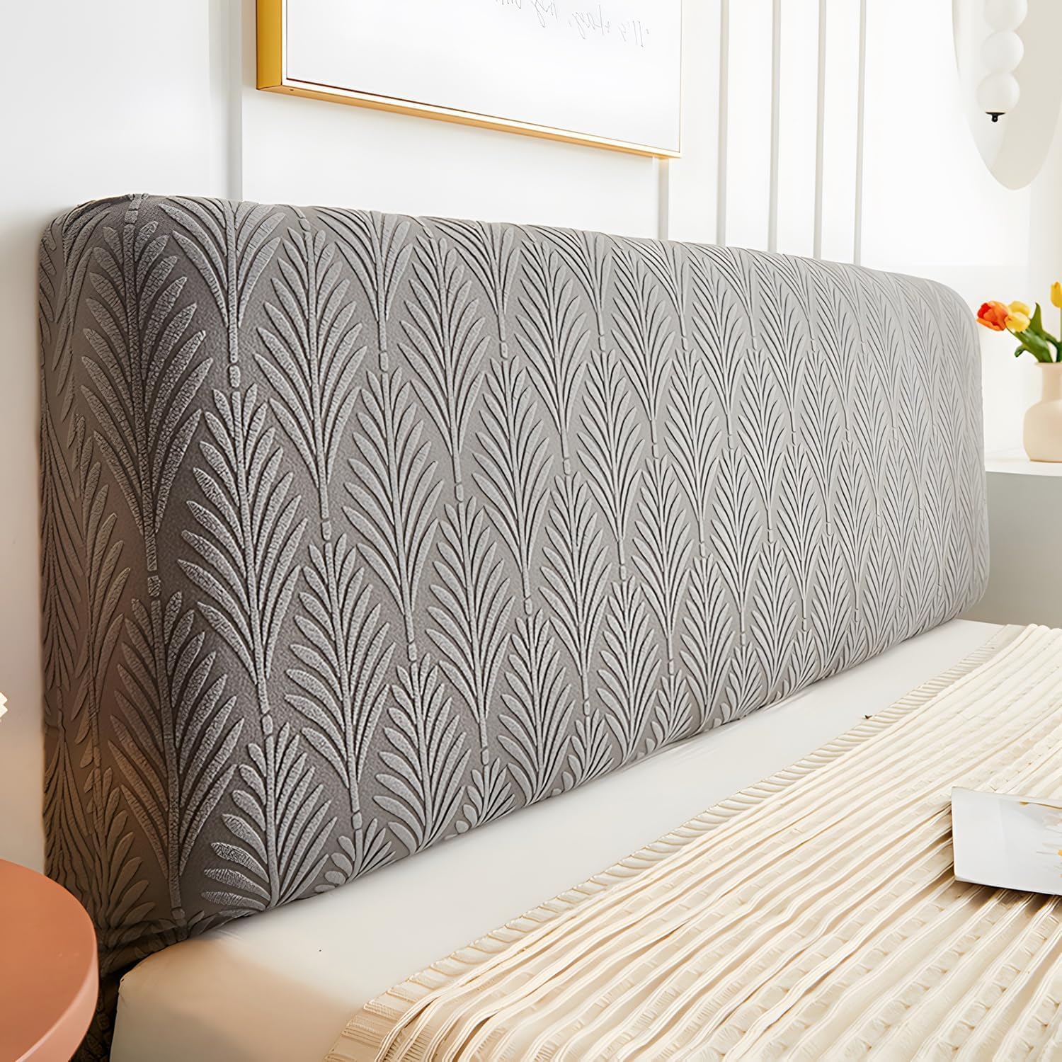 Amazon.com: EFELIM Stretch Headboard Covers for Queen Cal King Size Bed ...