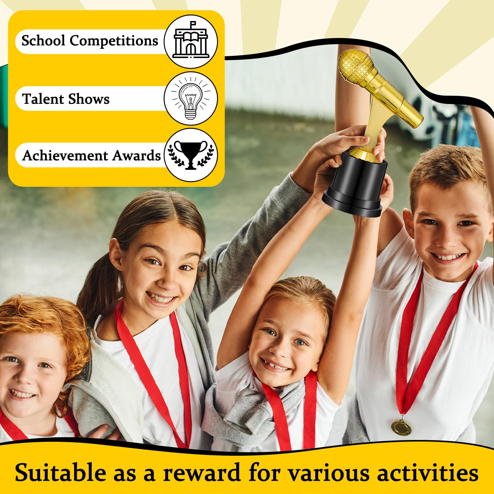 Snapklik.com : Tondiamo Small Trophy Celebrate The Top Award 6 Inch ...