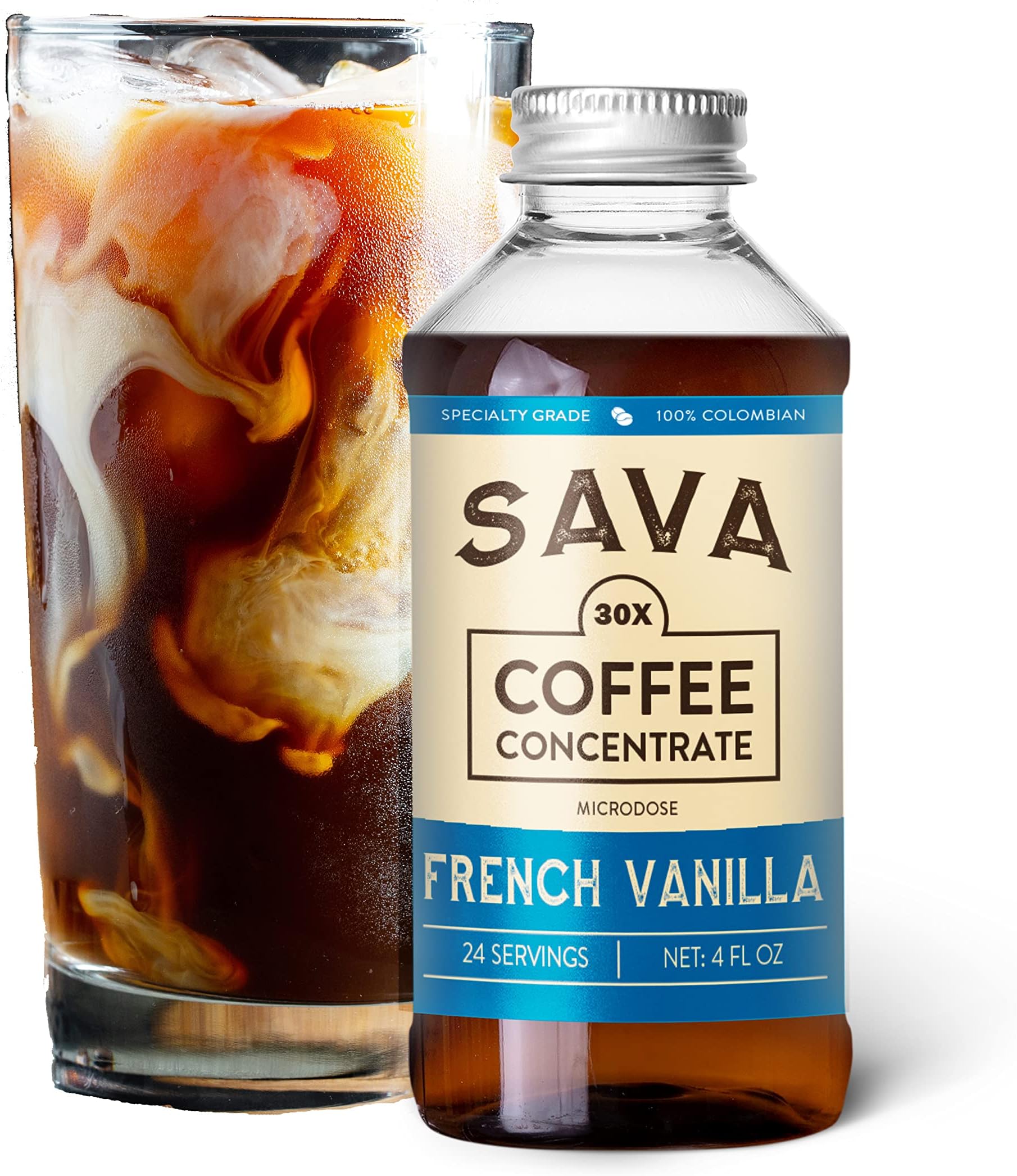 Amazon.com: SAVA Cold Brew Coffee Concentrate 30X - Instant Iced Coffee and Cold Cold Brewed ...