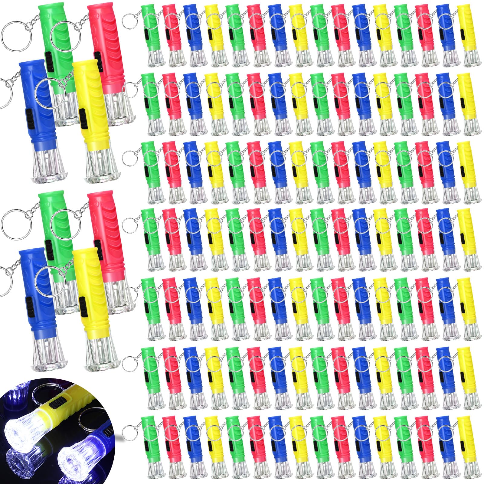 Totes Mini Led Flashlights 24pcs Mini Camping Flashlight Keychain LED