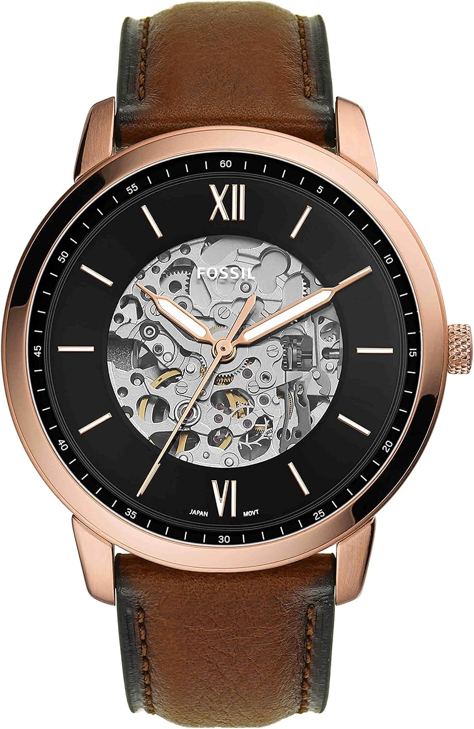 Amazon.com: Fossil Men's Neutra Automatic Stainless Steel and Eco ...