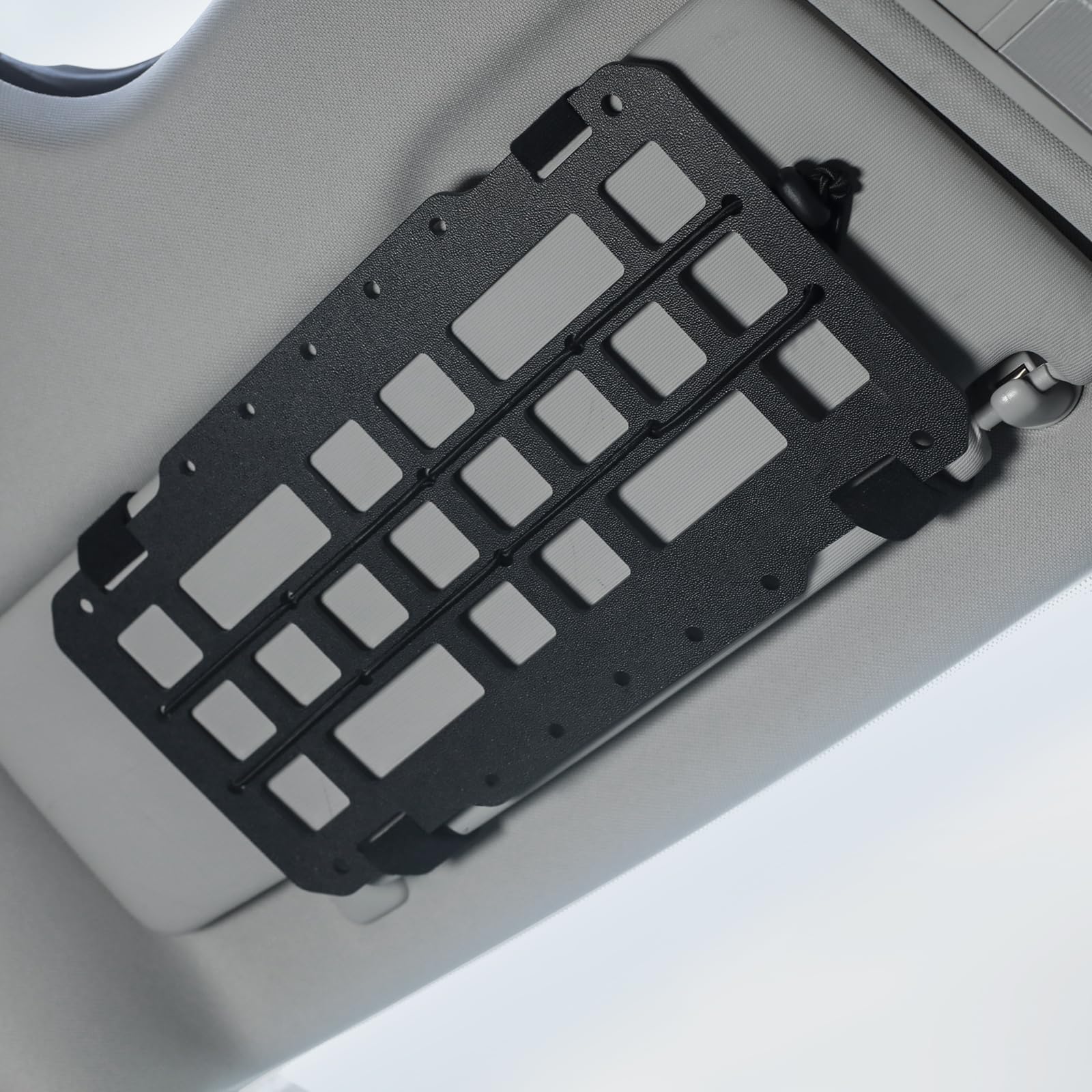 Amazon.com: LIVANS Tactical Car Sun Visor Organizer Rigid Molle Panel ...