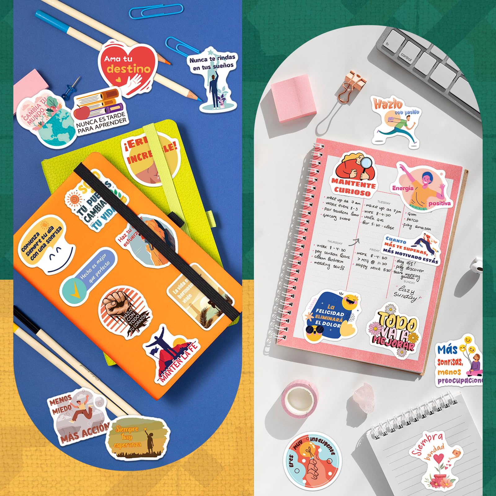 Snapklik.com : 200pcs Spanish Motivational Stickers For Adults Students ...