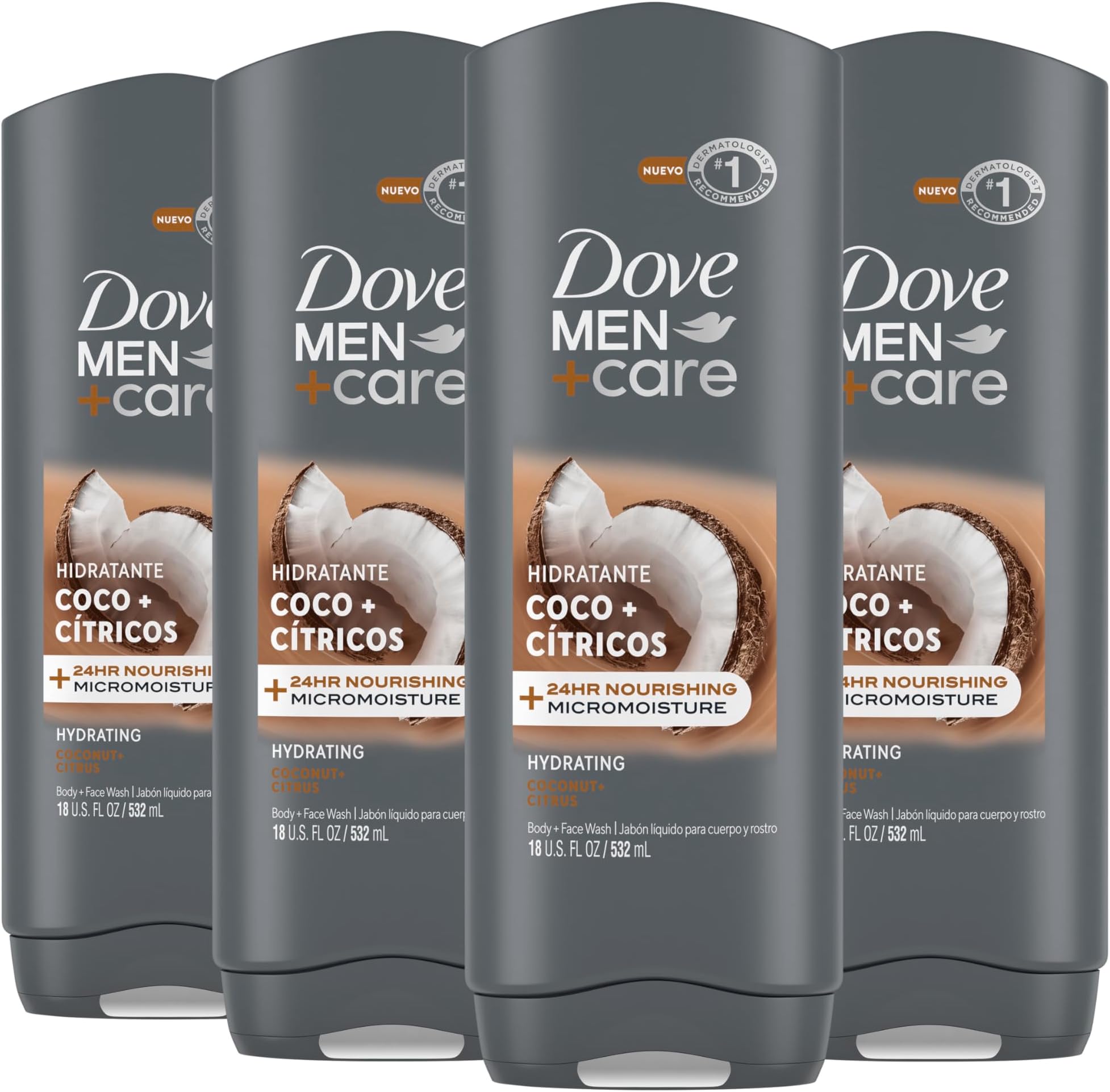 Amazon.com : DOVE MEN + CARE Midnight Classico Body and Face Wash 4 ...