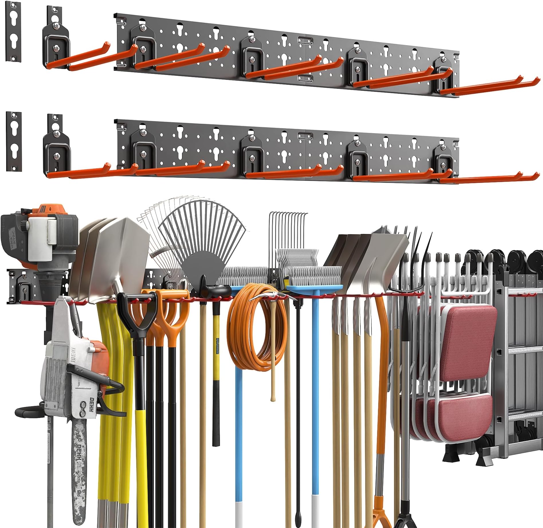 Amazon.com: TORACK Garden Tool Organizer Wall Mount, Garage Folding ...