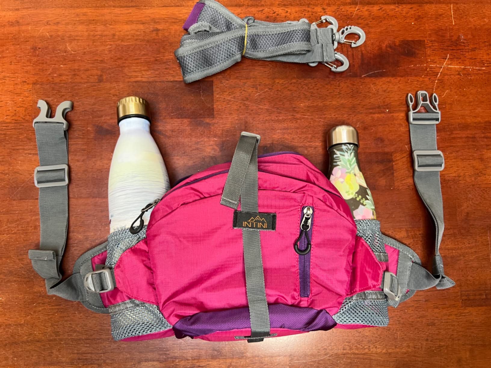 Amazon.com: Hiking Fanny Pack with Water Bottle Holder 5l Waist Pack ...