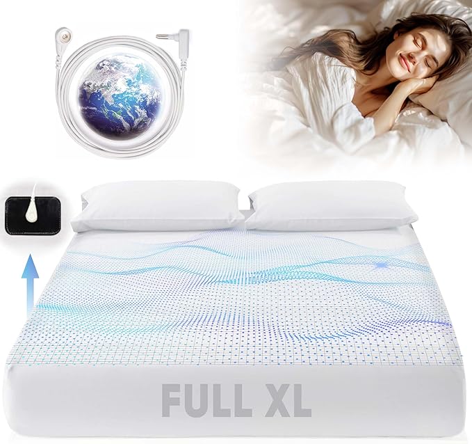Amazon.com: ZAJAZ Grounding Sheets Full XL Size, 95% Organic Cotton + 5 ...