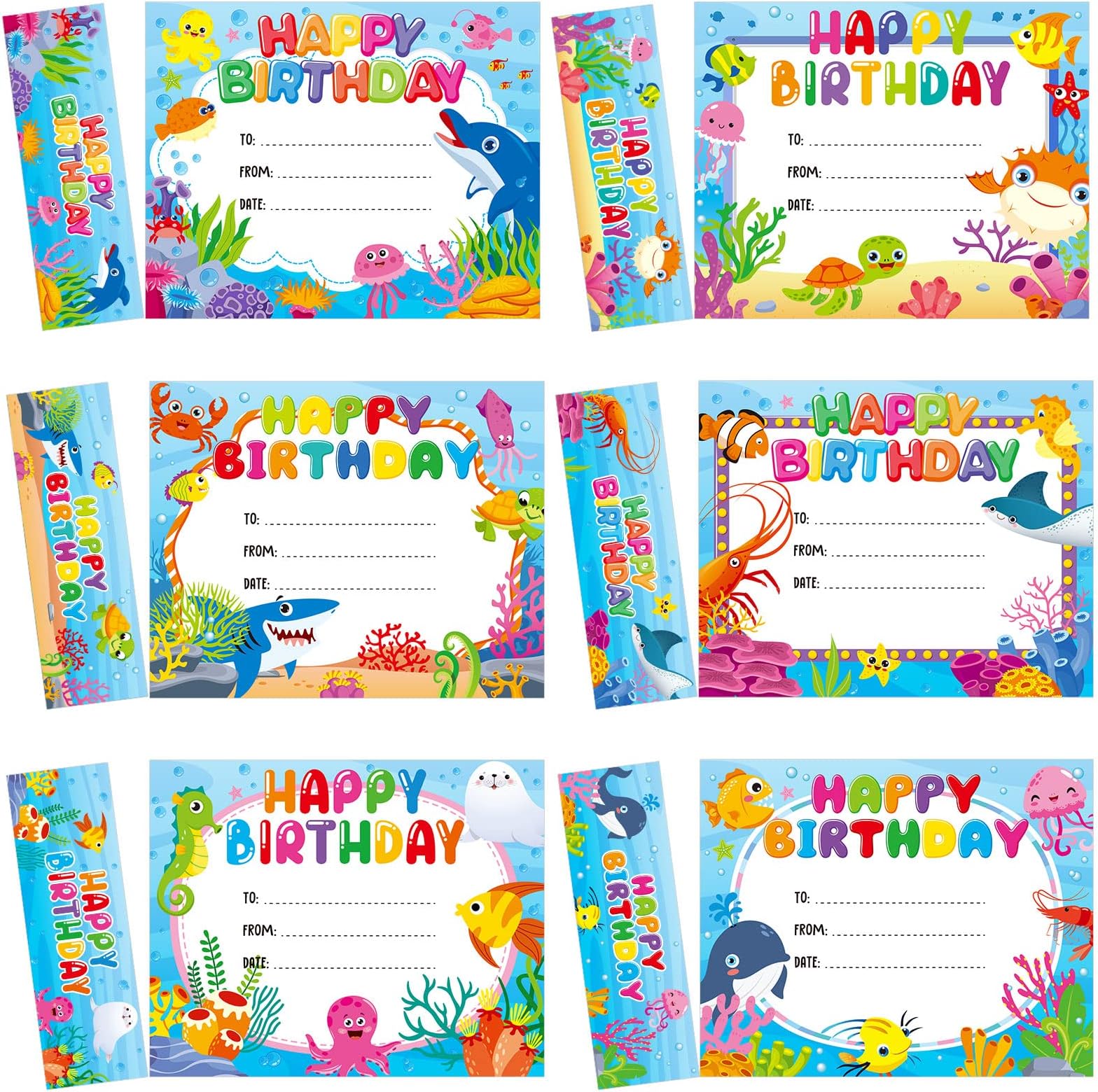 Amazon.com : Patelai 120 Pieces Happy Birthday Certificates for ...