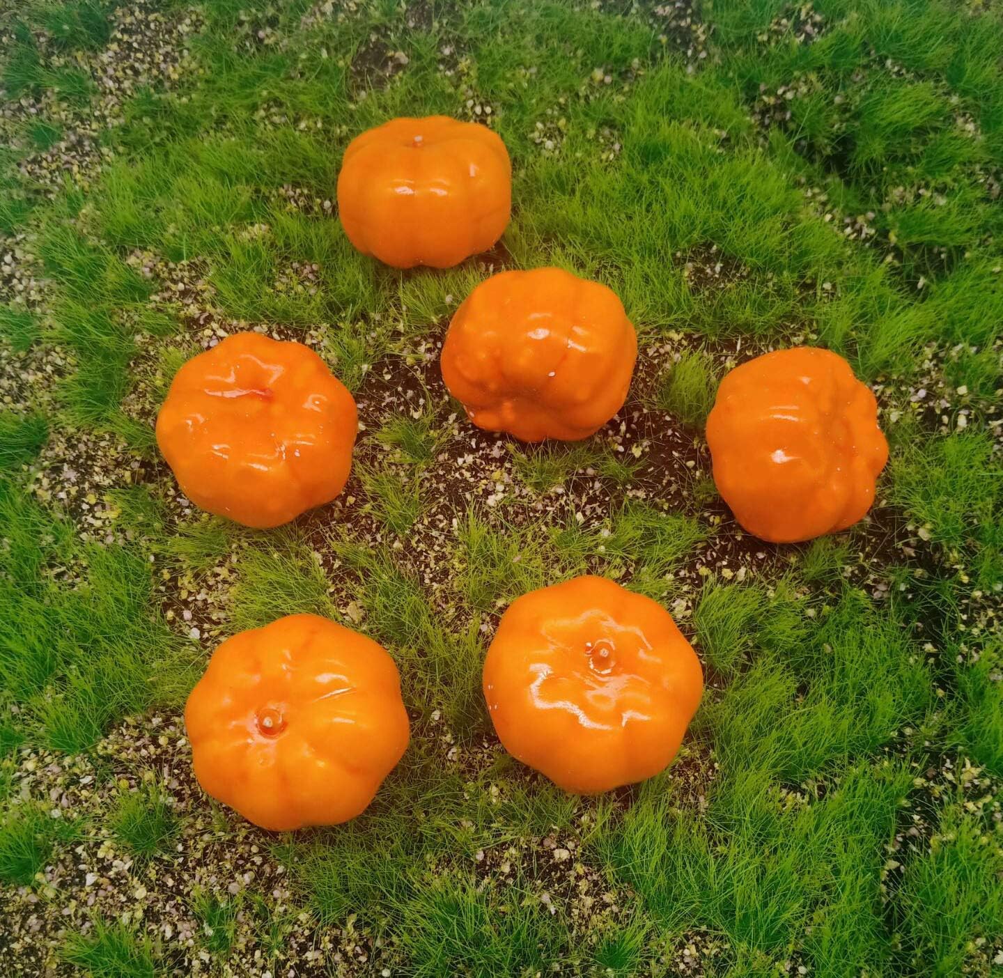 60 mini calabazas artificiales realistas y realistas de cosecha de ...