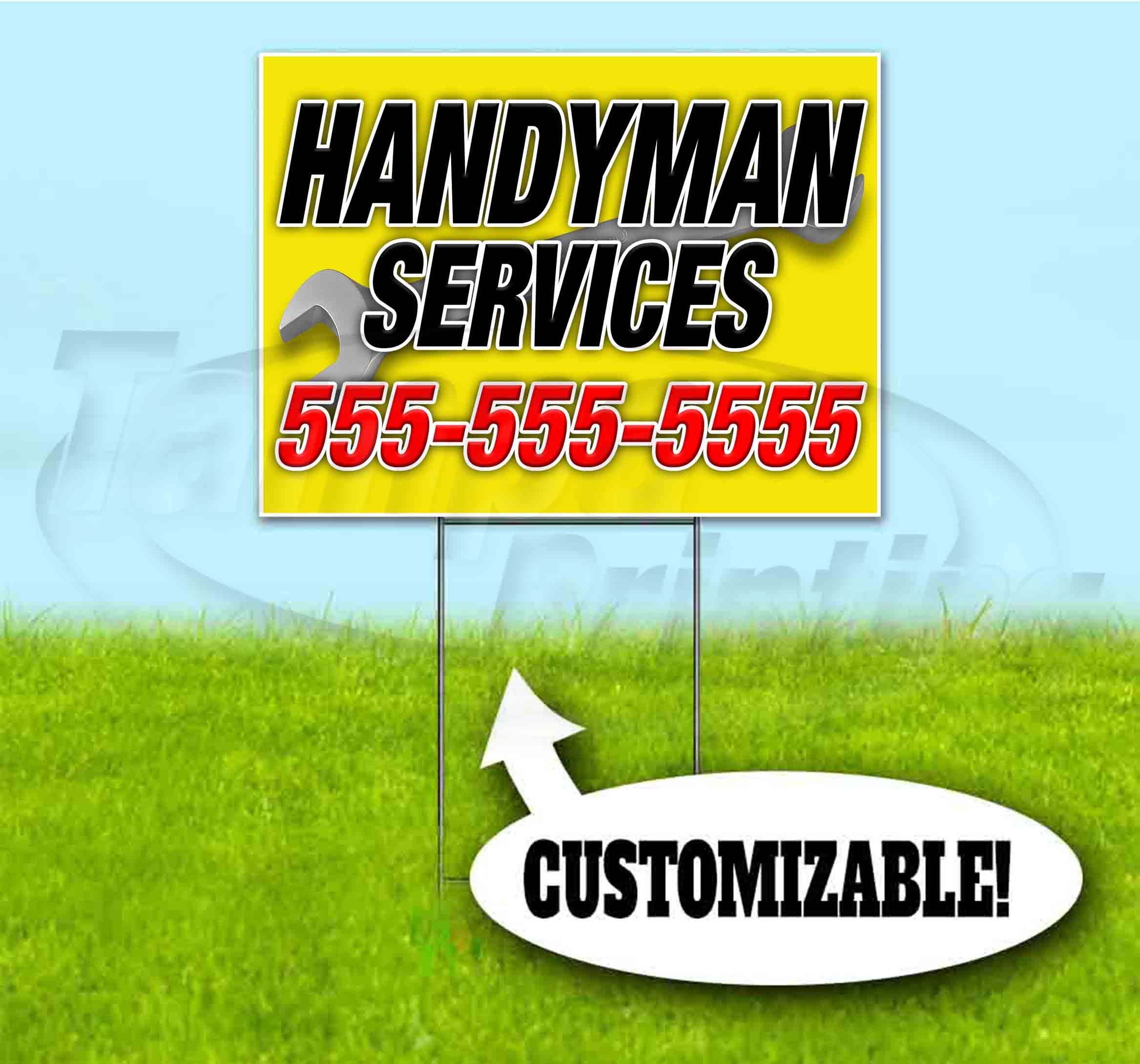 Handyman Yard Signs