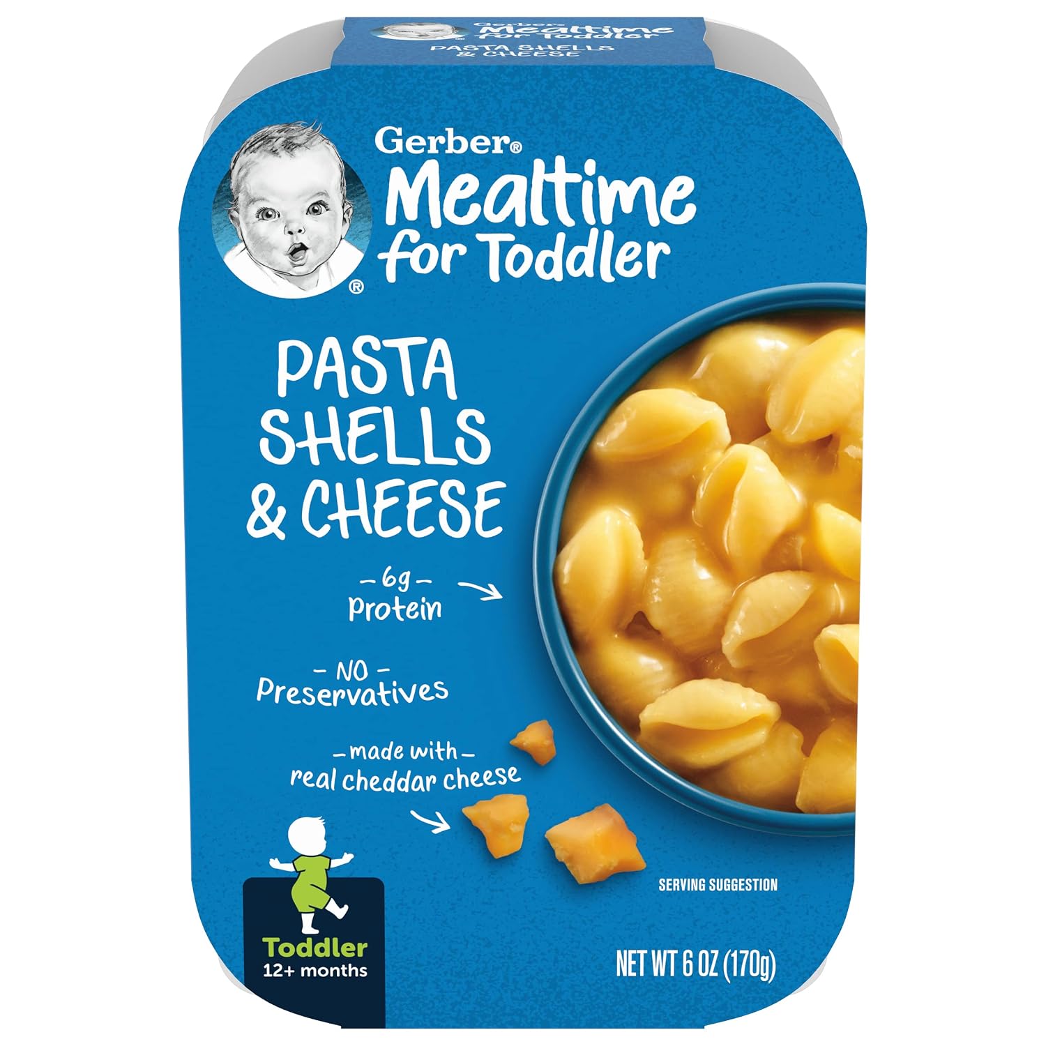 Amazon.com : Gerber Graduates Lil Meals Pasta, Shells and Cheese, 6 oz ...