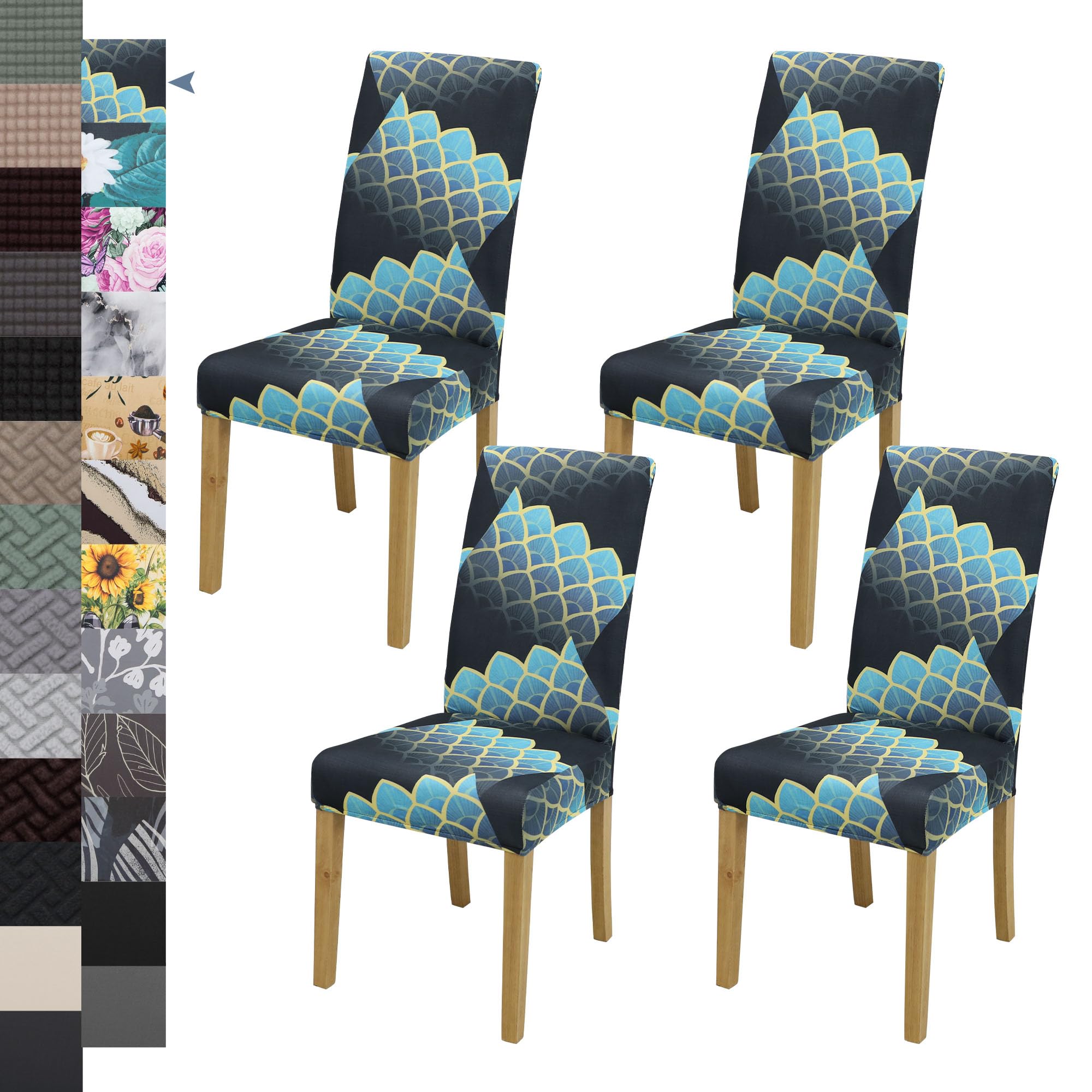 Amazon.com: BIETYONE Dining Chair Cover,Dining Room Chair Covers Set of ...