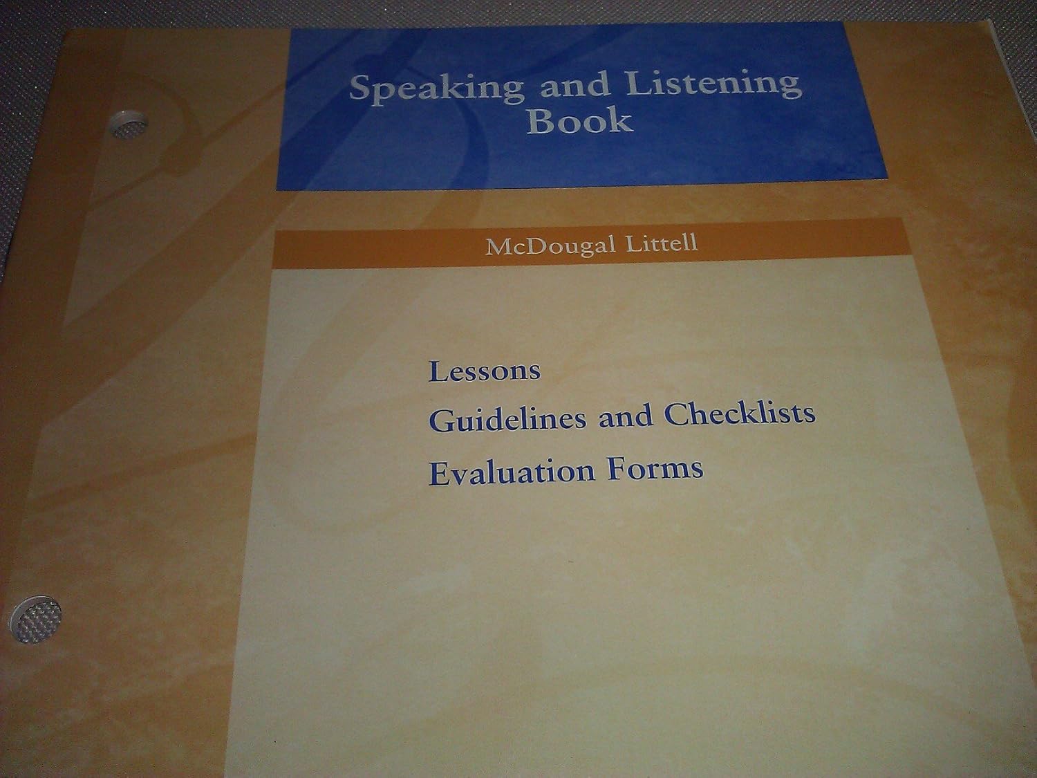 Language Network: Speaking and Listening Book Grade 6: McDougal Littell ...