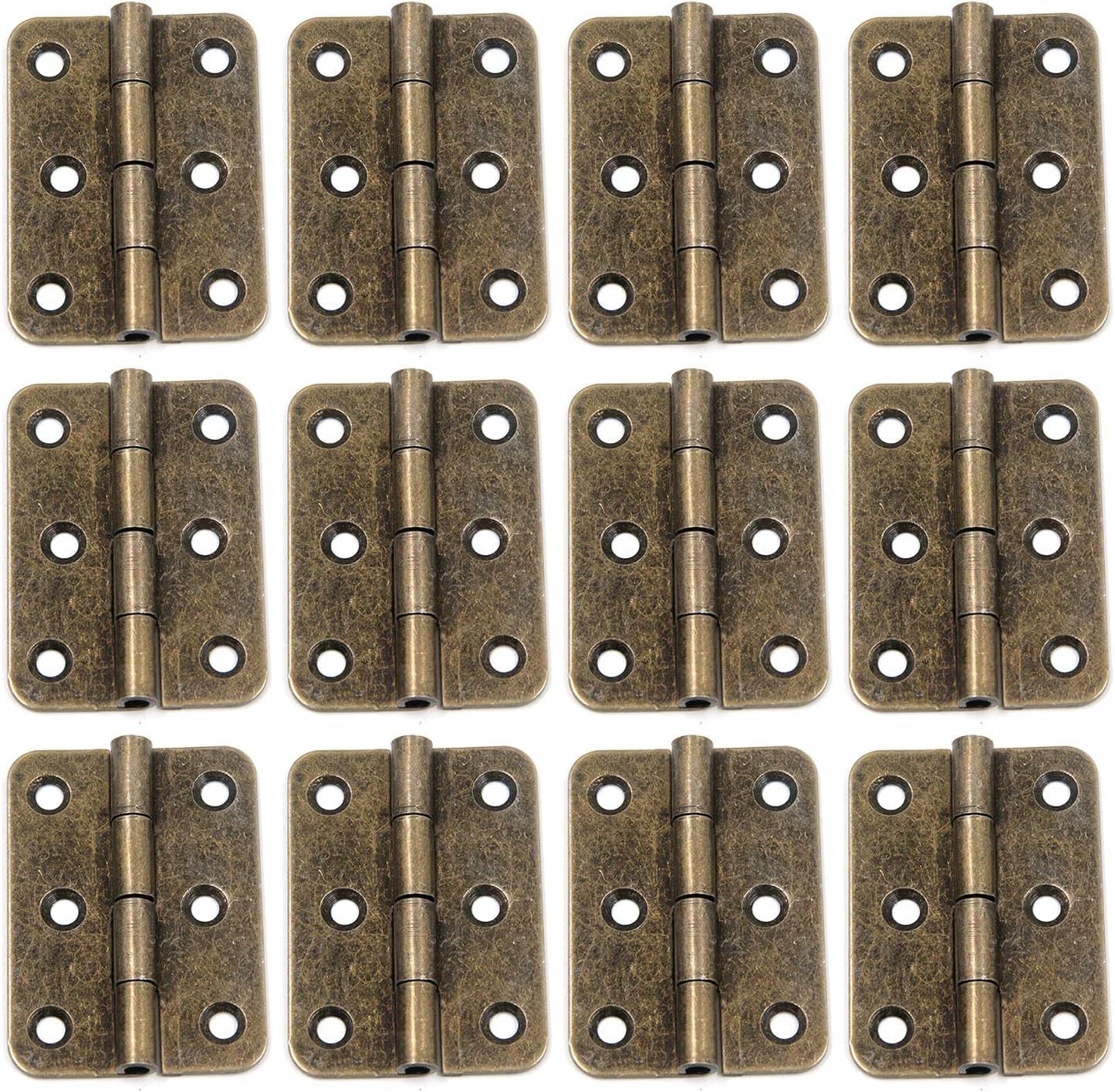 MY MIRONEY 2 Inch Vintage Door Hinges Antique Bronze Plating Hinges ...