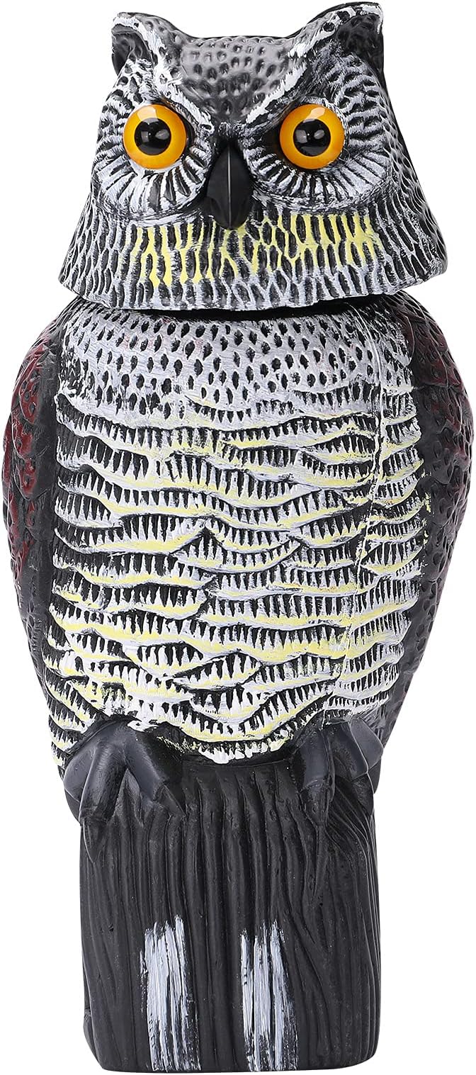 Amazon.com : Punkram Owl Decoy,Plastic Owls to Scare Birds Away,Fake ...