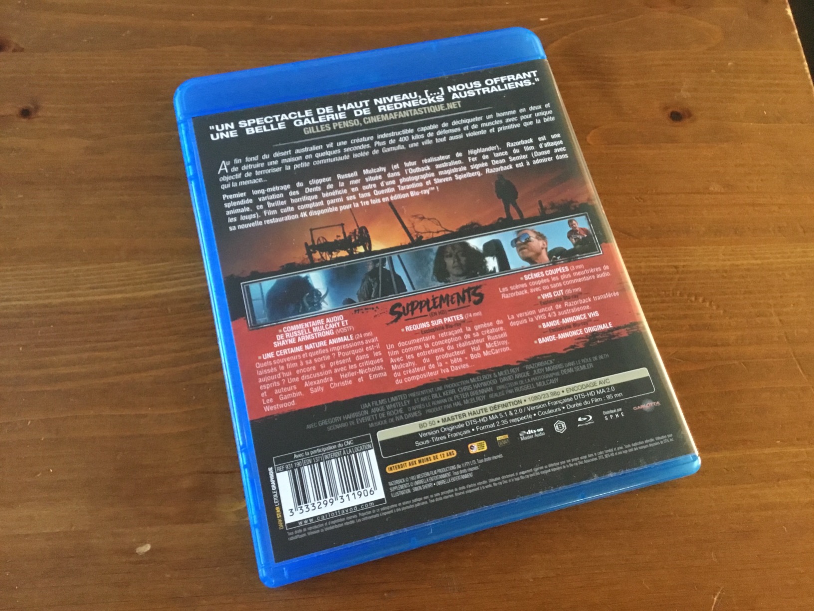 Razorback [VHS] : Gregory Harrison, Bill Kerr, Judy Morris, Arkie ...