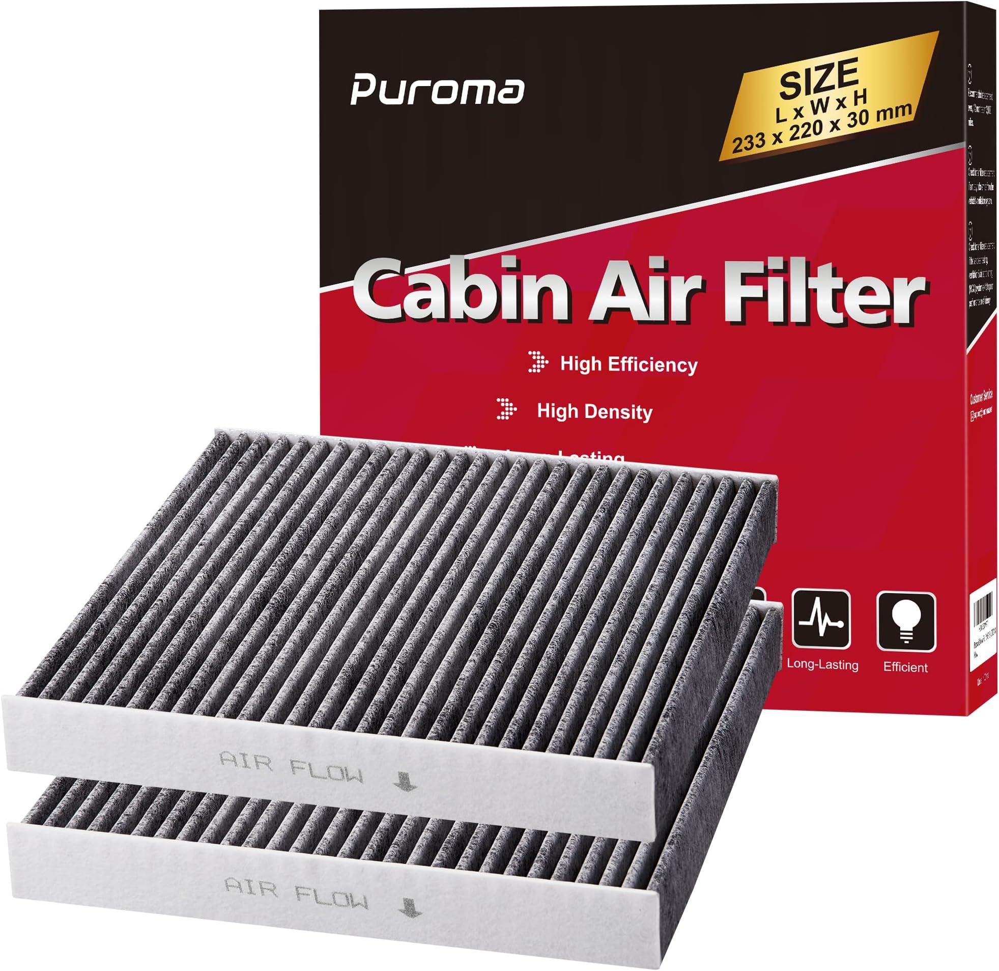 Amazon.com: 2 Pack BW134 Cabin air filter Replacement for CP134,CF10134 ...