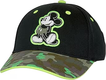 Amazon.com: Mickey Mouse Embroidered Camo Youth Cap: Clothing, Shoes ...