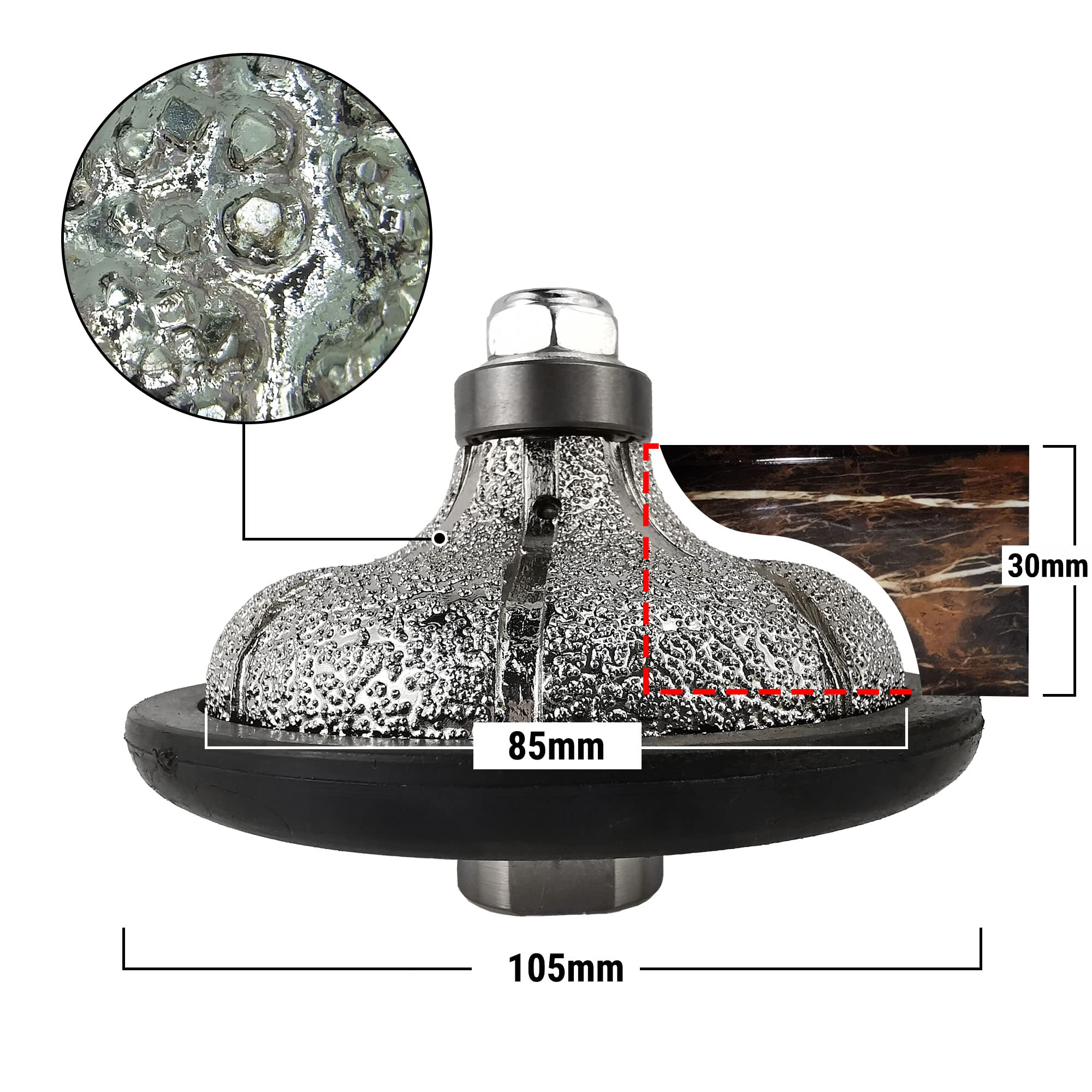 NBB Diamond Profile Wheel Diamond Router Bit Diamond Milling Drill ...