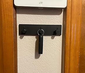 Amazon.com: VIRFIN Key Holder for Wall with 2 Self-Adhesive Tapes, No ...