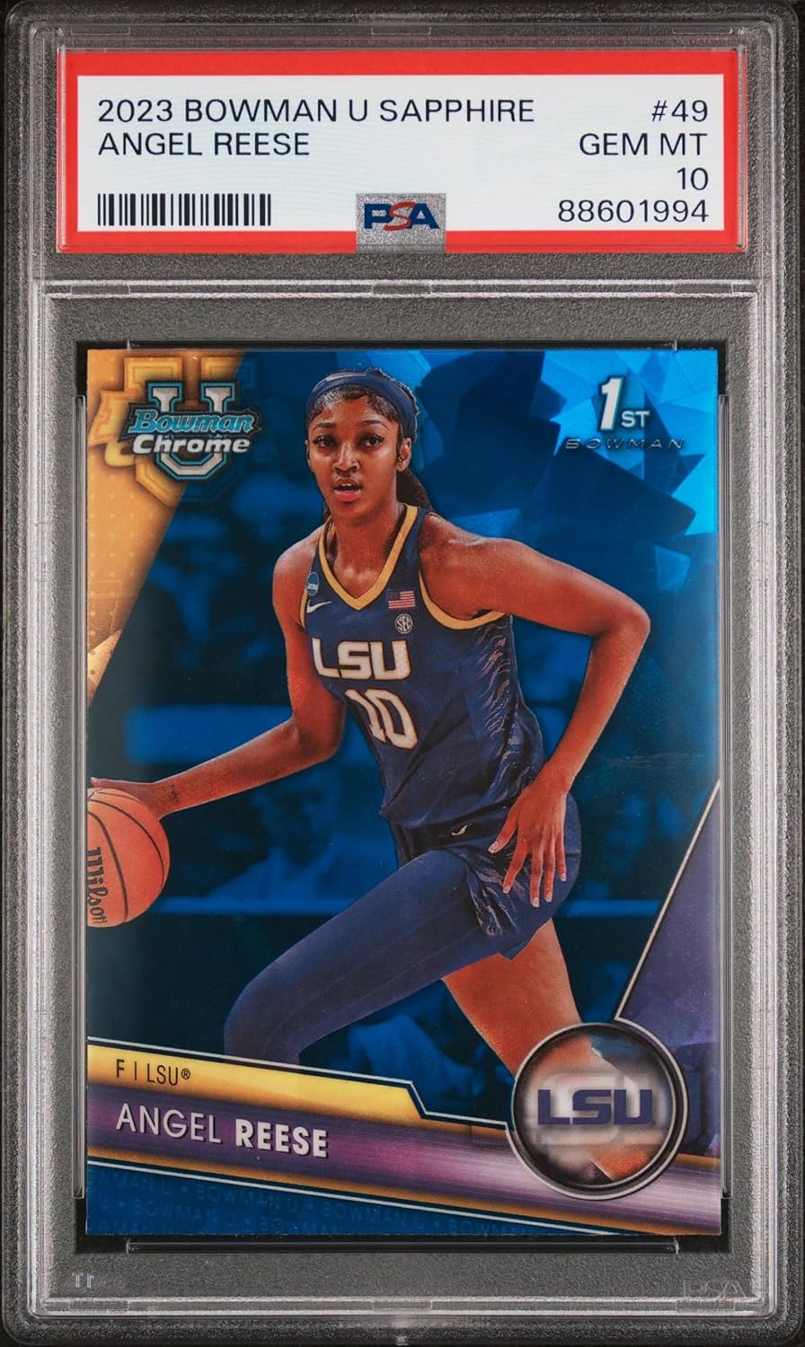 Amazon.com: Graded 2023 Topps Bowman U Sapphire Angel Reese #49 Rookie RC Basketball Card PSA 10 ...