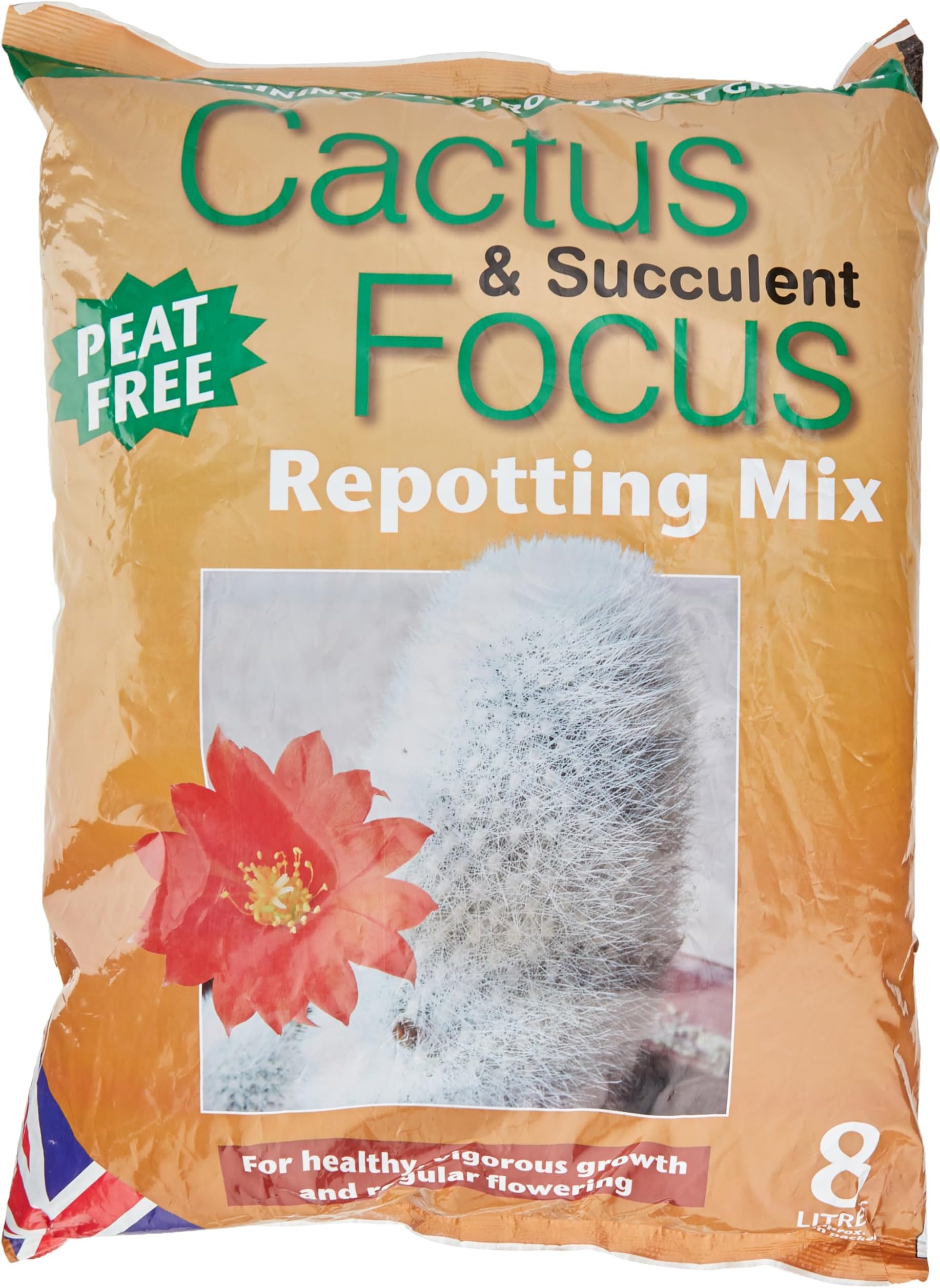CACTUS Soil -CACTUS Focus Repotting mix 8 litre (1), Brown : Amazon.co ...