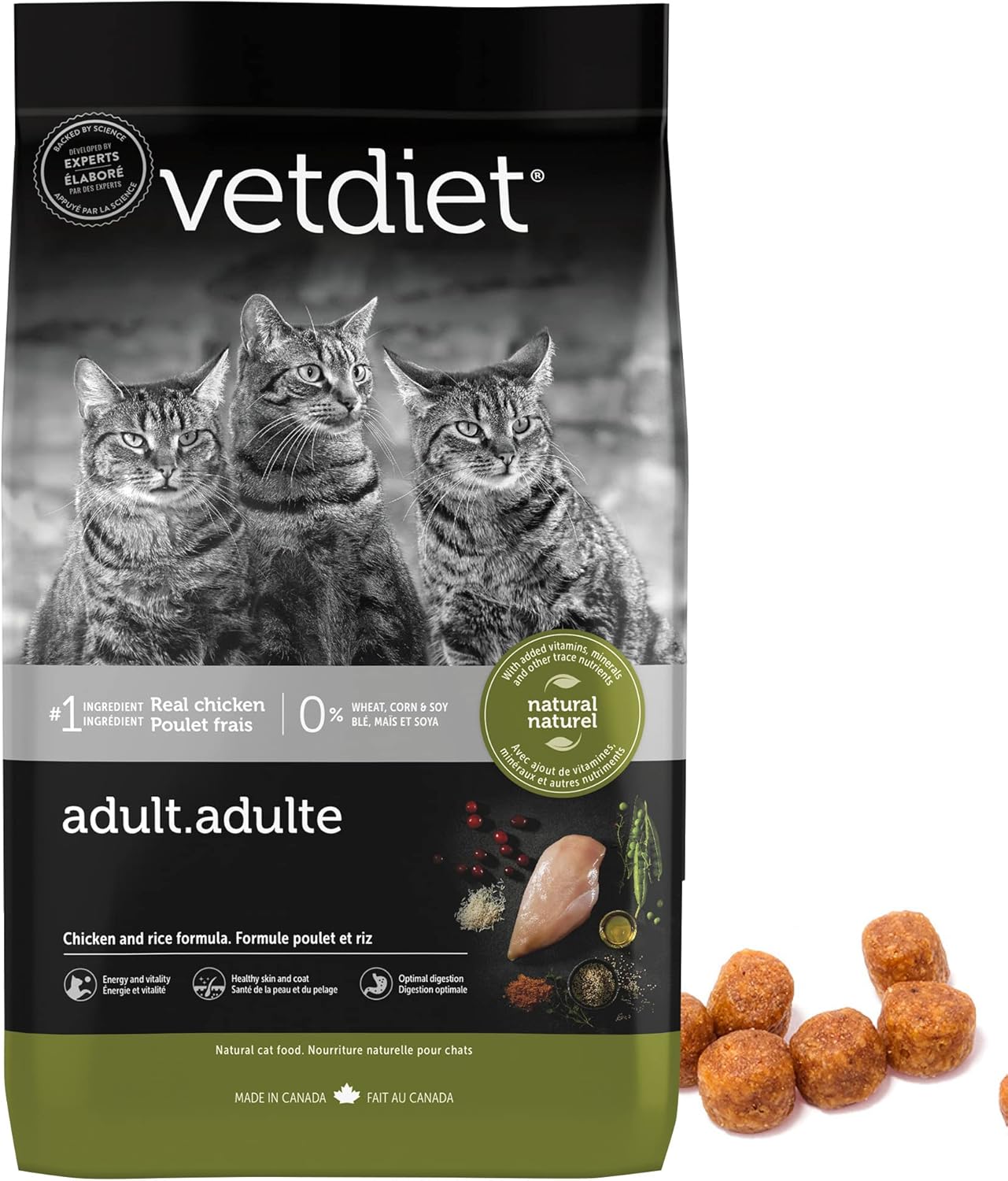 Amazon.com : Vetdiet Cat Food, Chicken and Rice Adult Formula, 7 lb ...