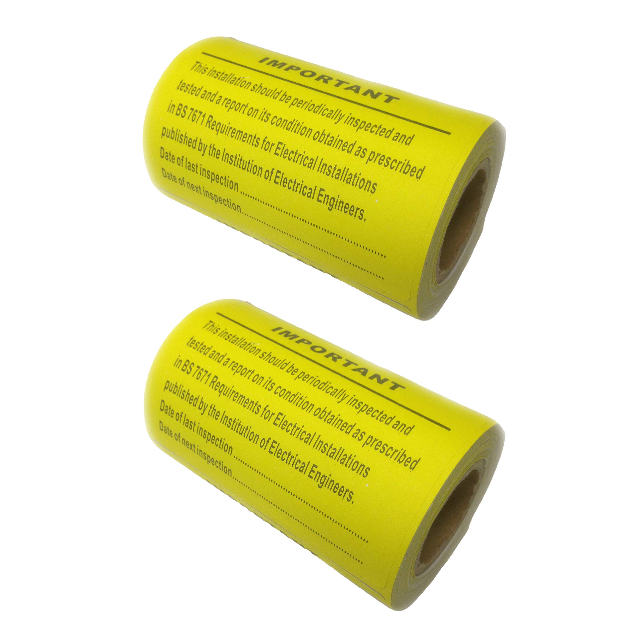Buy 200x Periodic Inspection & Test Electrical Safety Labels (2 Rolls ...