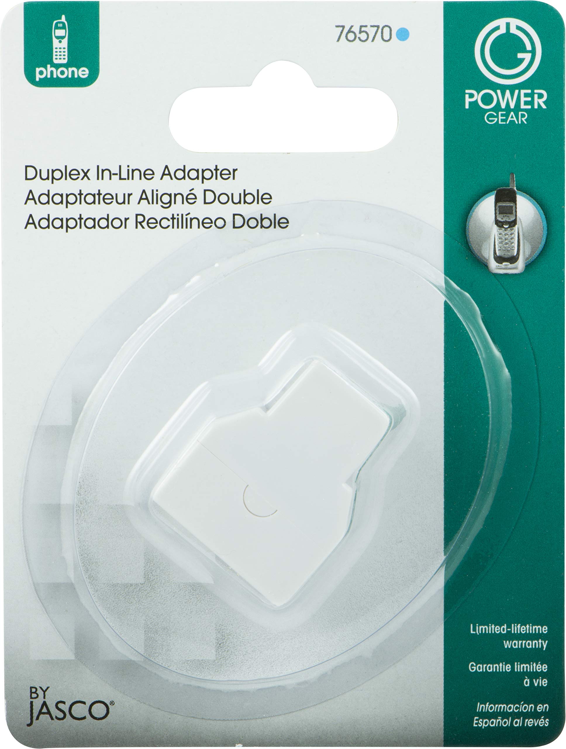 Snapklik.com : Power Gear White Duplex 4P4C in-Line Adapter, Extender ...