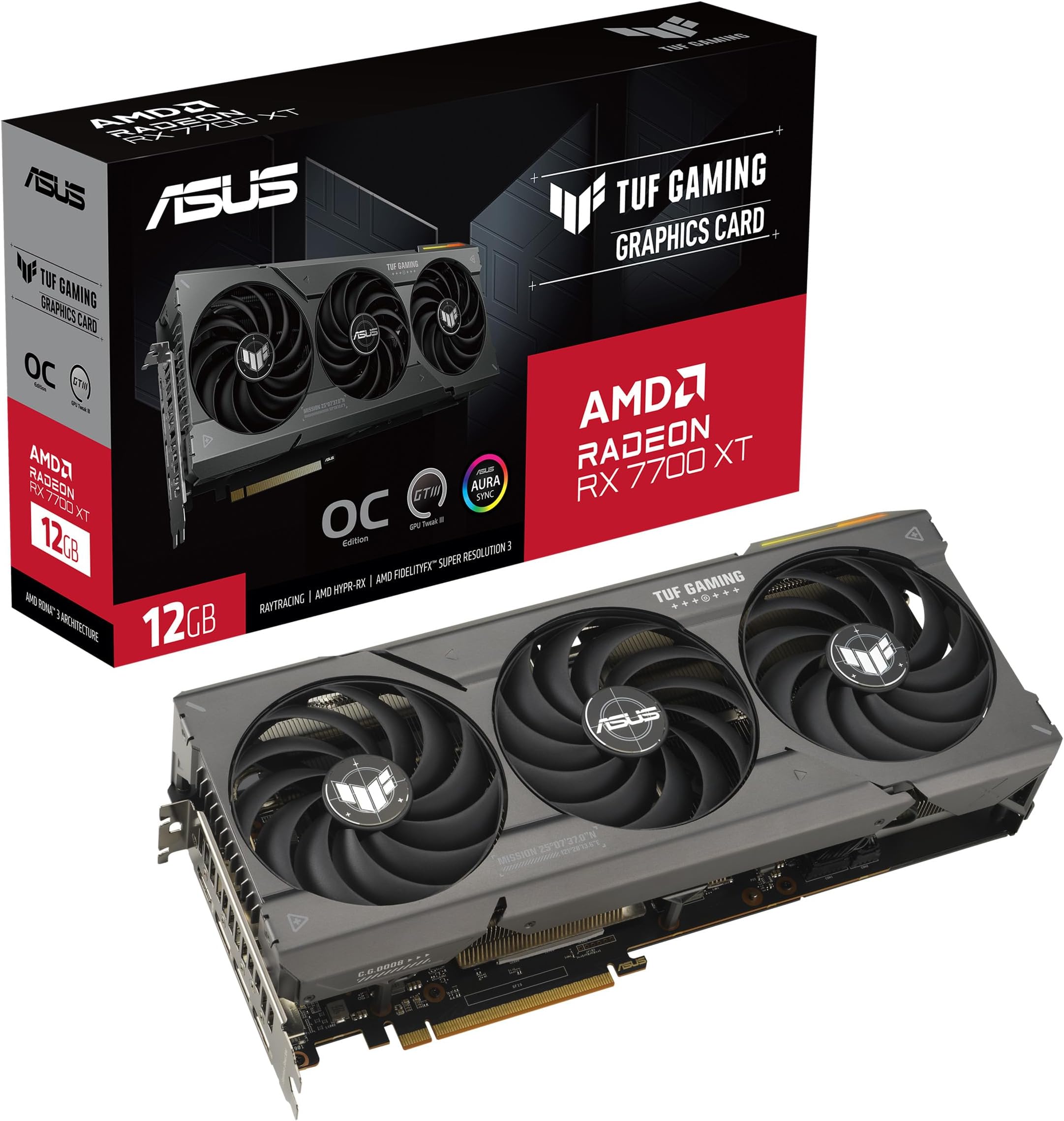 ASUS TUF Gaming TUF-RX7800XT-O16G-GAMING AMD Radeon RX 7800 XT 16 Go ...