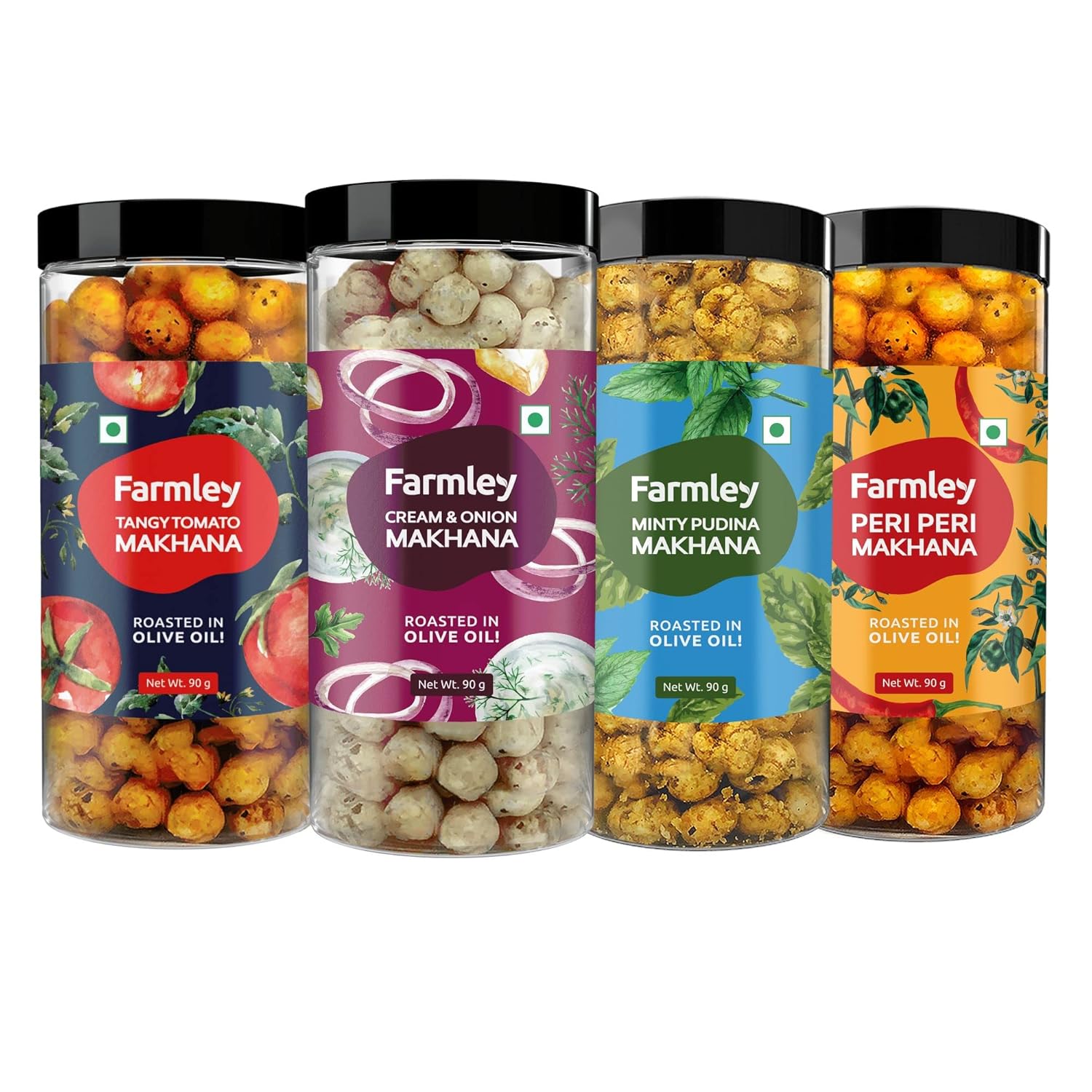 Amazon.com: Farmley Makhana Gluten Free Roasted & Flavoured Puffs Fox ...
