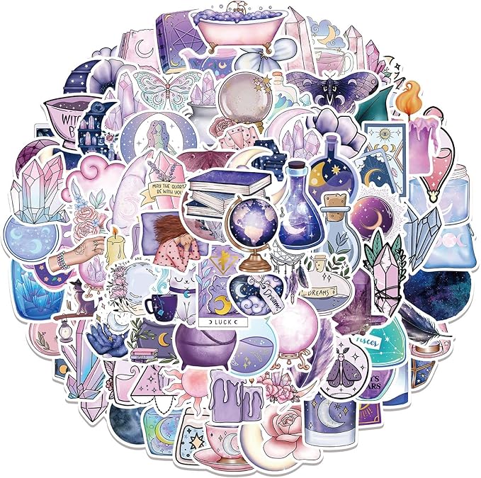 Amazon.com: 100pcs Funny Aesthetic Stickers for Laptop Vinyl Waterproof ...