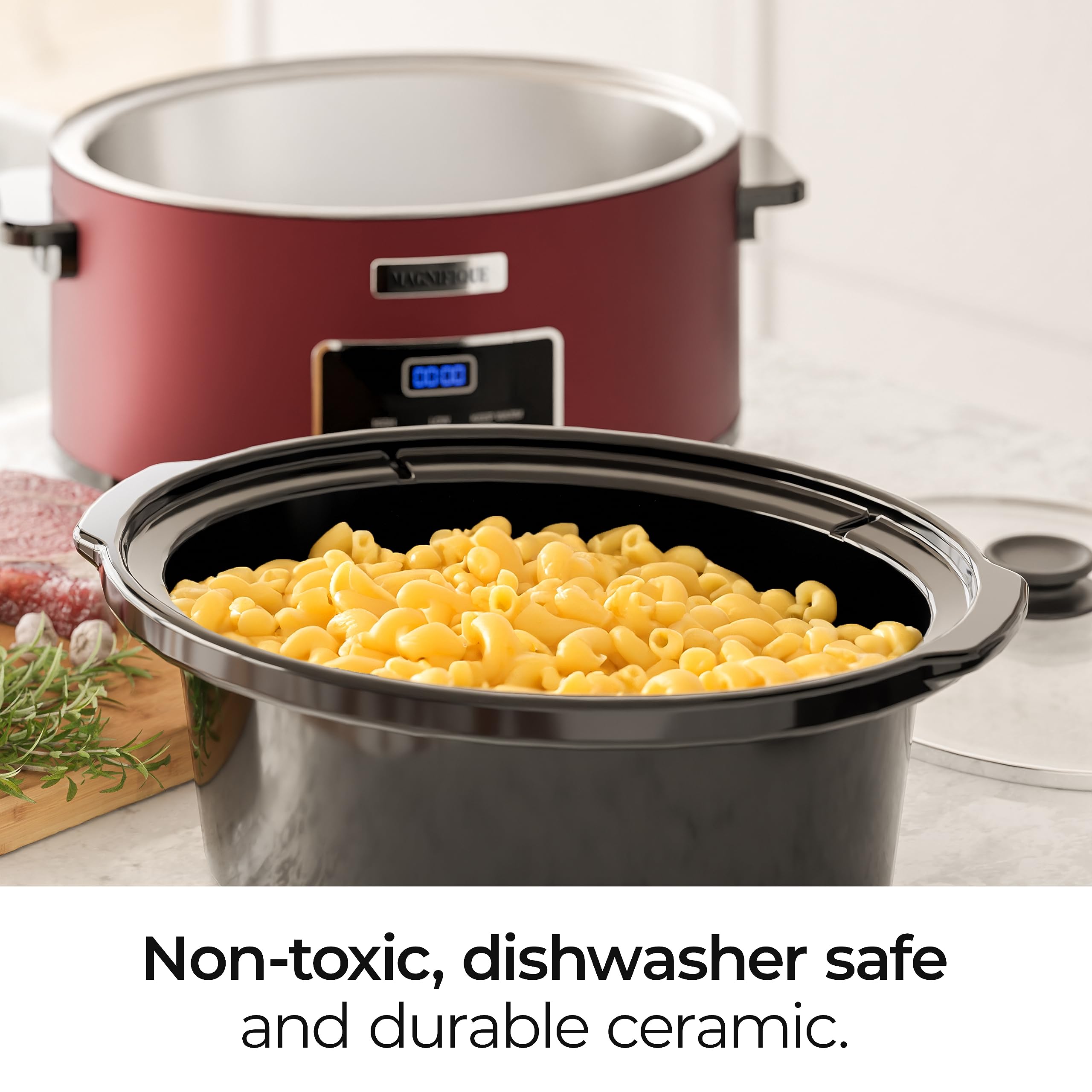 [NEW] MAGNIFIQUE Oval Digital Slow Cooker with Keep Warm Setting ...