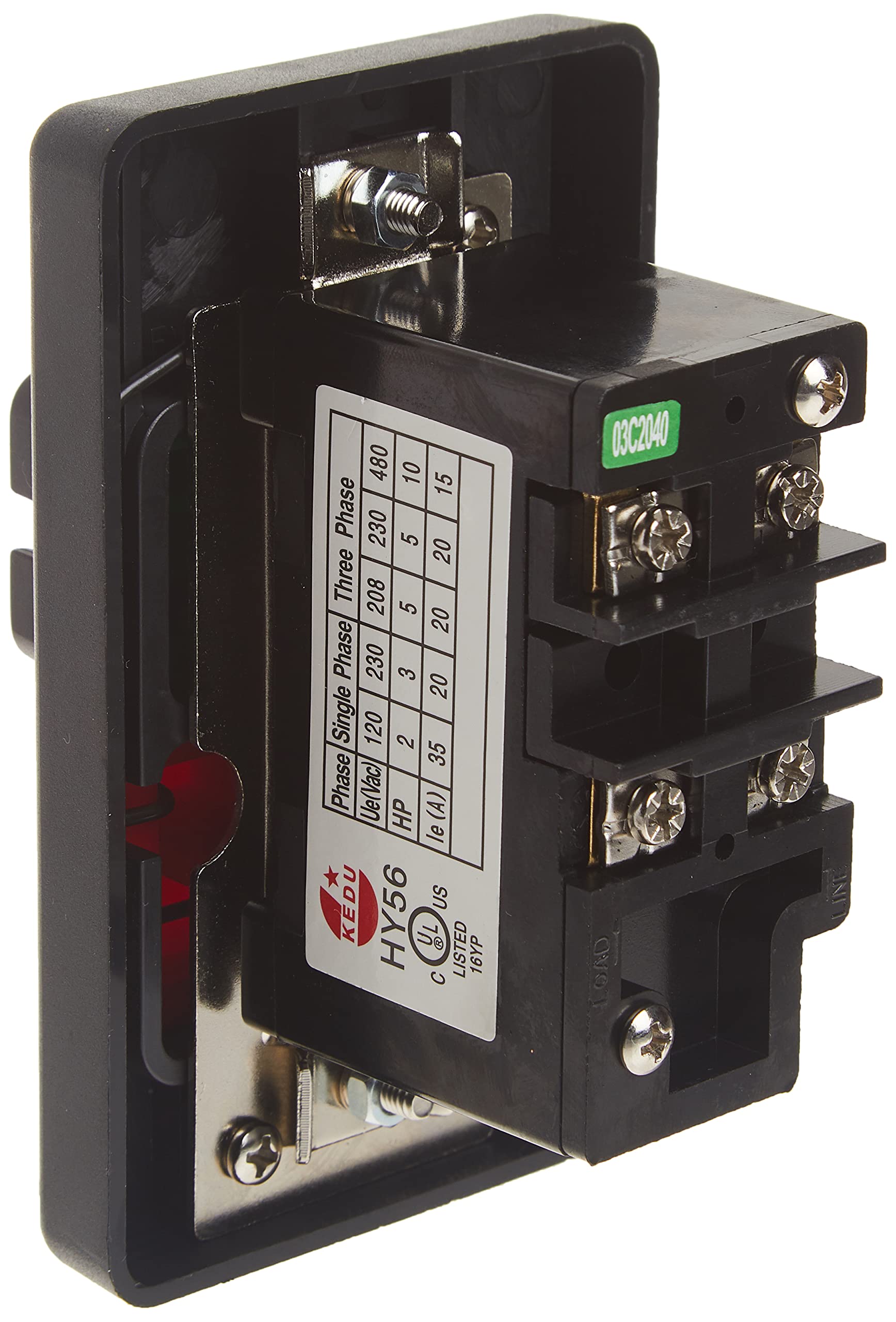 Snapklik.com : D4157 110/220 Volt Single Phase On/Off Switch