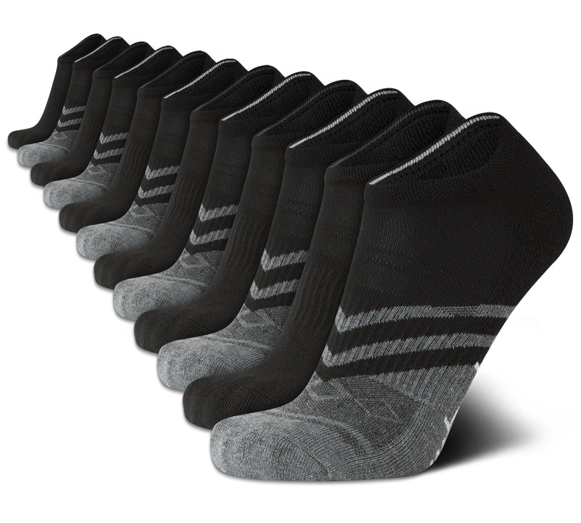 New Balance Men's Athletic Arch Compression Cushioned Low Cut Solid ...