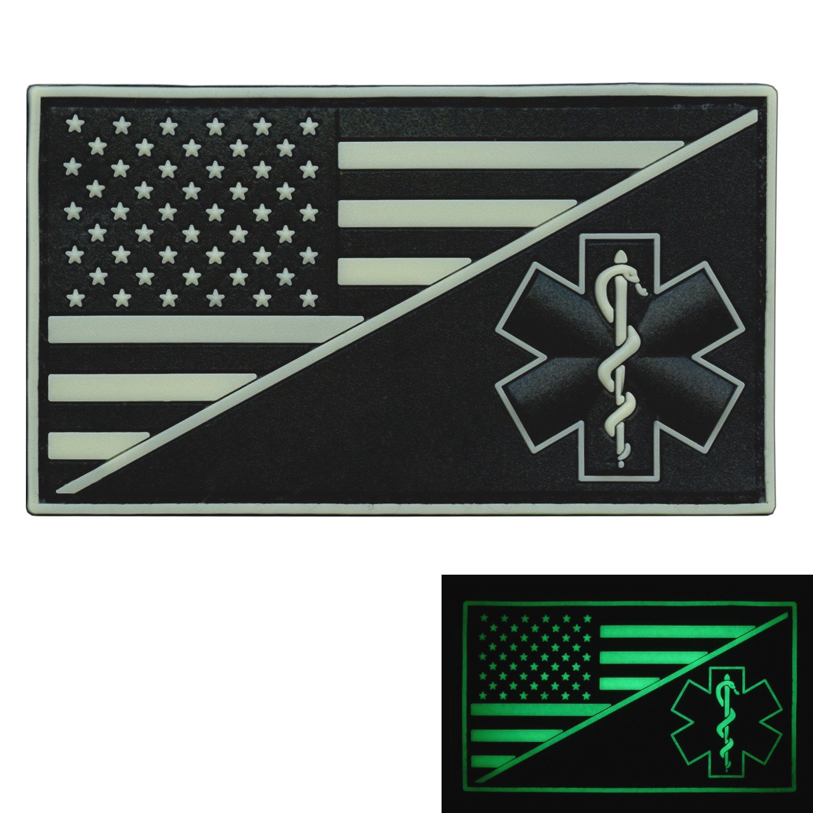 Amazon.com: American Flag Medic Patch PVC EMS Patch Compatible with ...