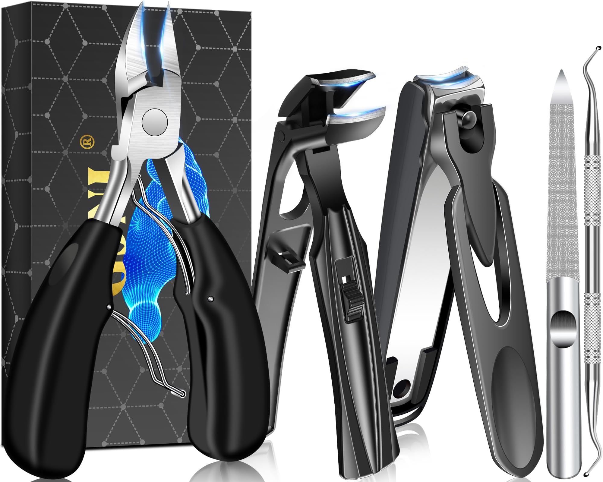 Amazon.com: Slanted Nail Clippers for Men, Popular Wide Jaw Nail ...