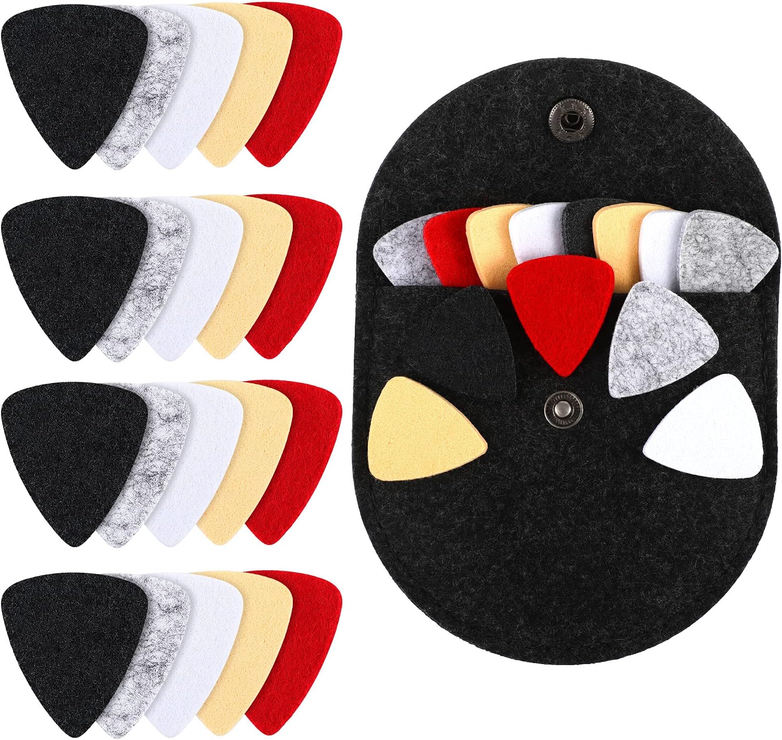 Amazon.com: D'Addario Accessories Ukulele Felt Picks, by D'Addario ...