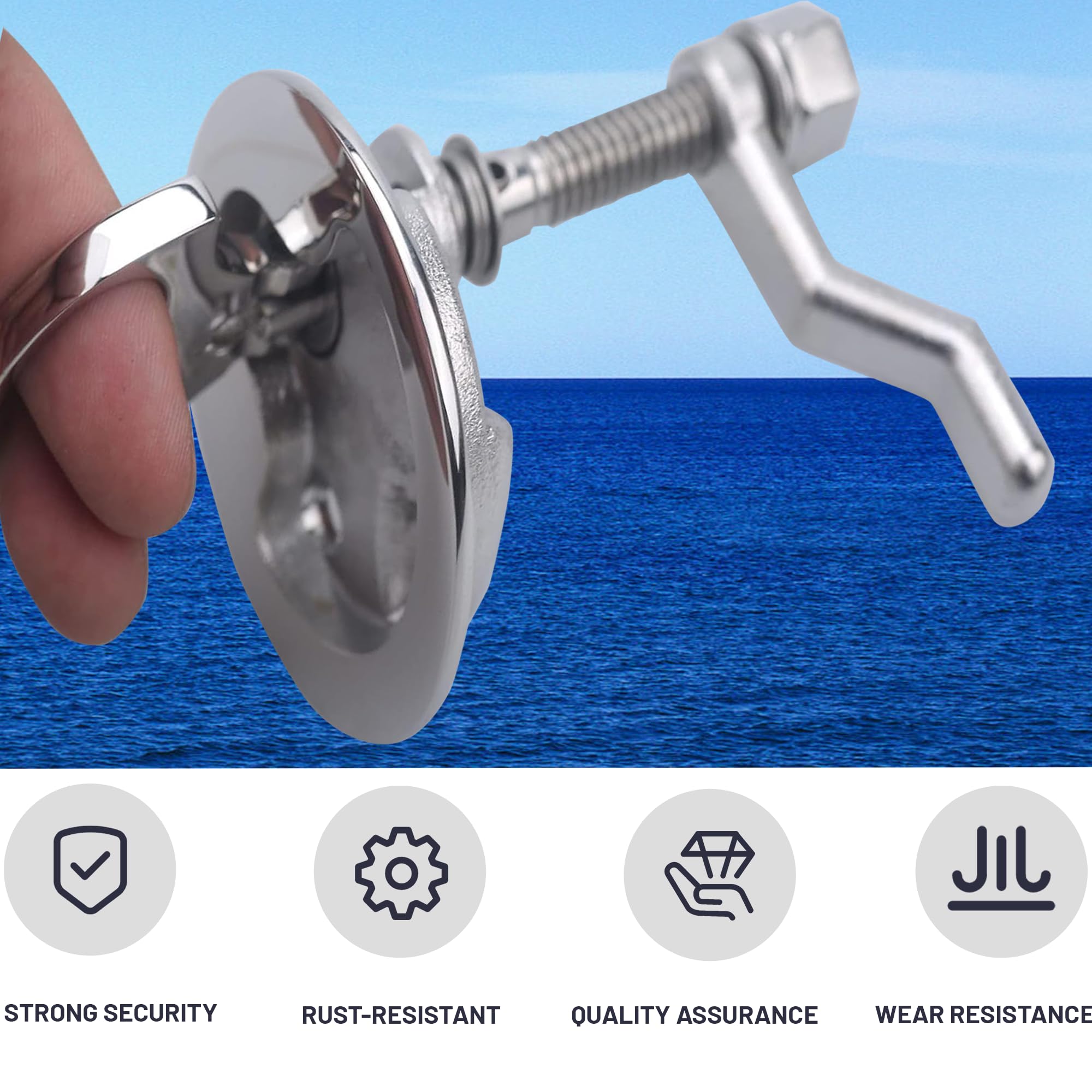 Snapklik.com : Boat Cam Latch,Marine Hatch Latch Flush Pull Handle ...